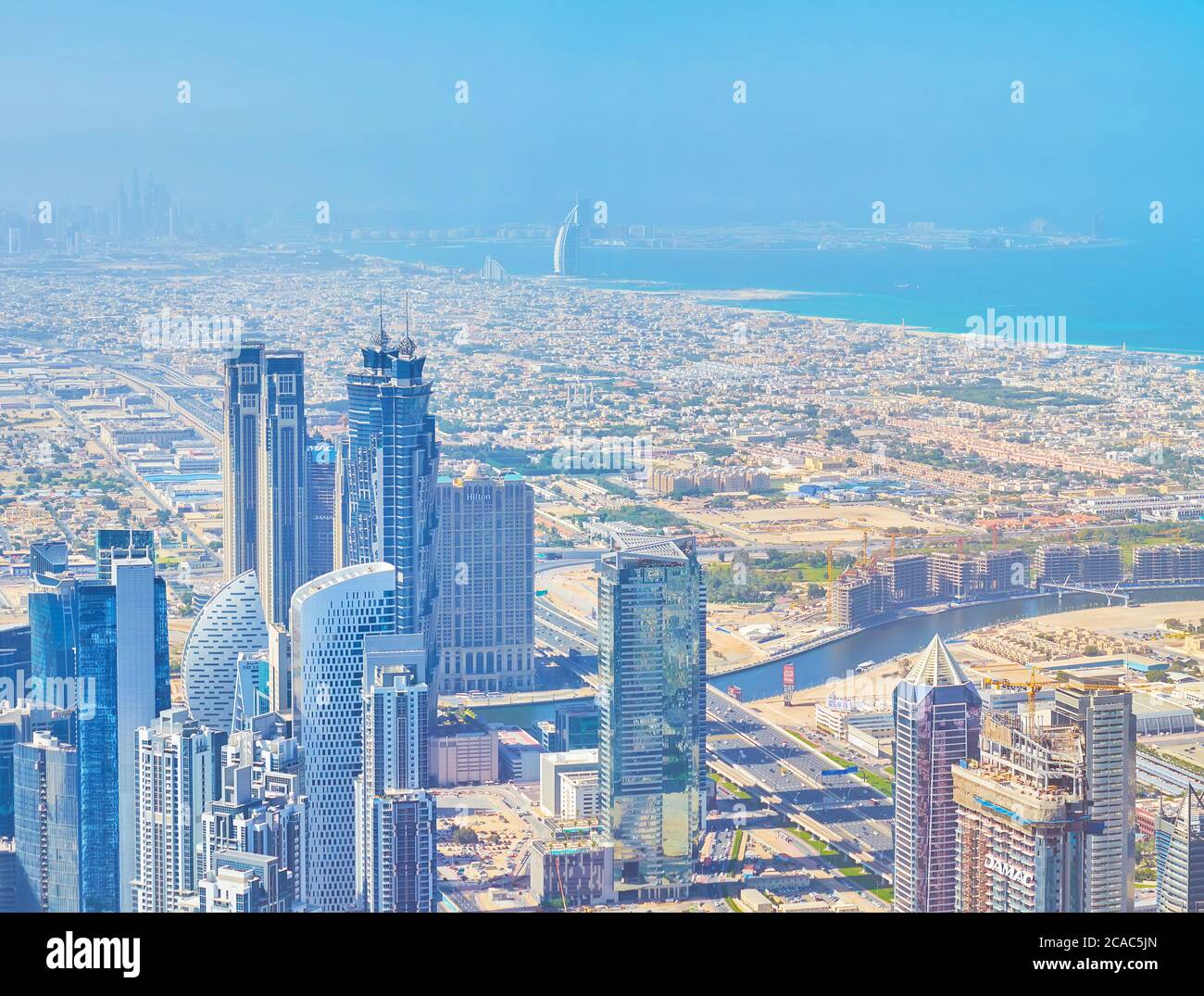 DUBAI, UAE - MARCH 3, 2020: The tourist viewpoint of Burj Khalifa opens ...