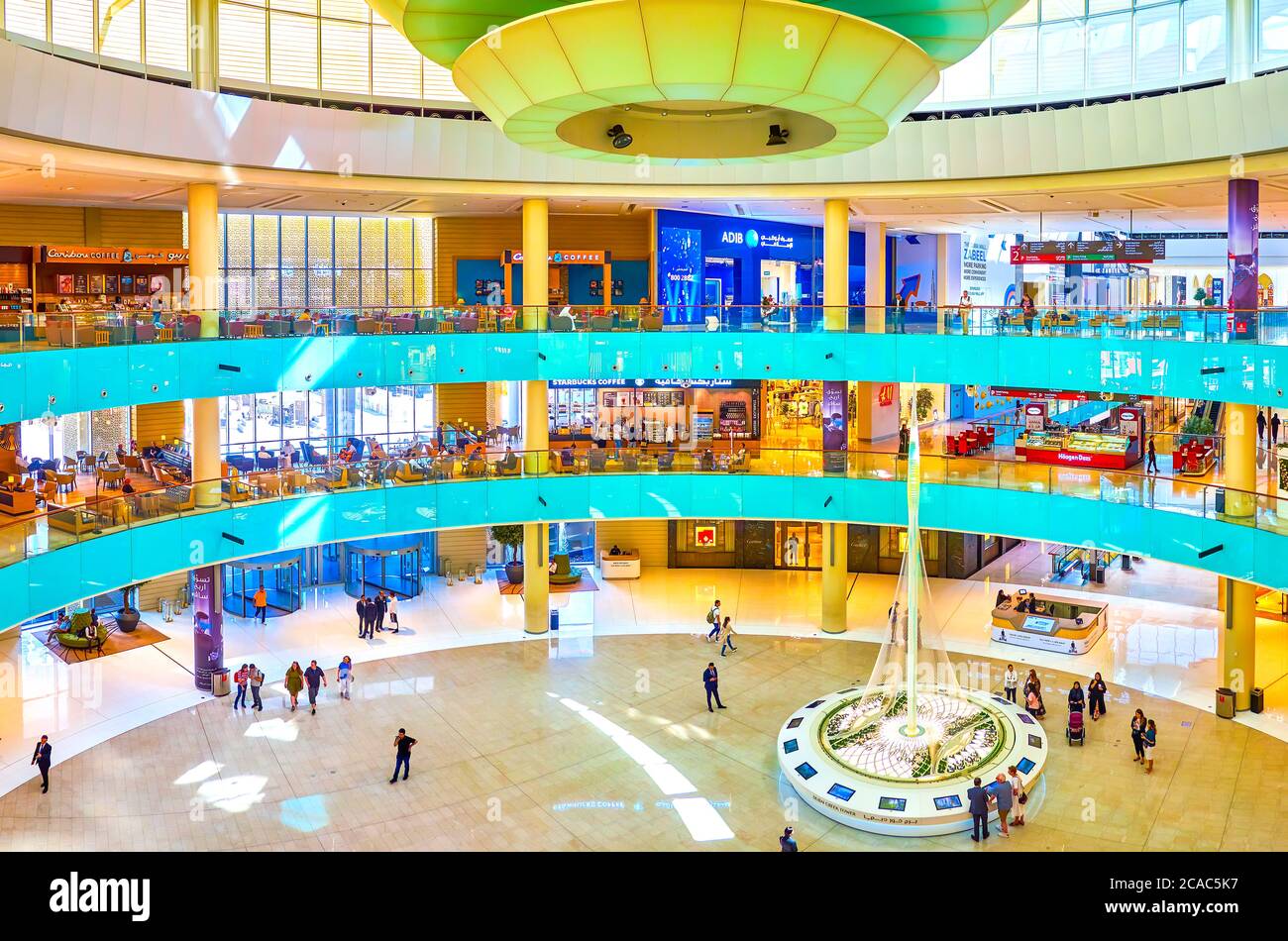 DUBAI, UAE - MARCH 3, 2020: The Fashion Avenue Hall in Dubai Mall, one ...