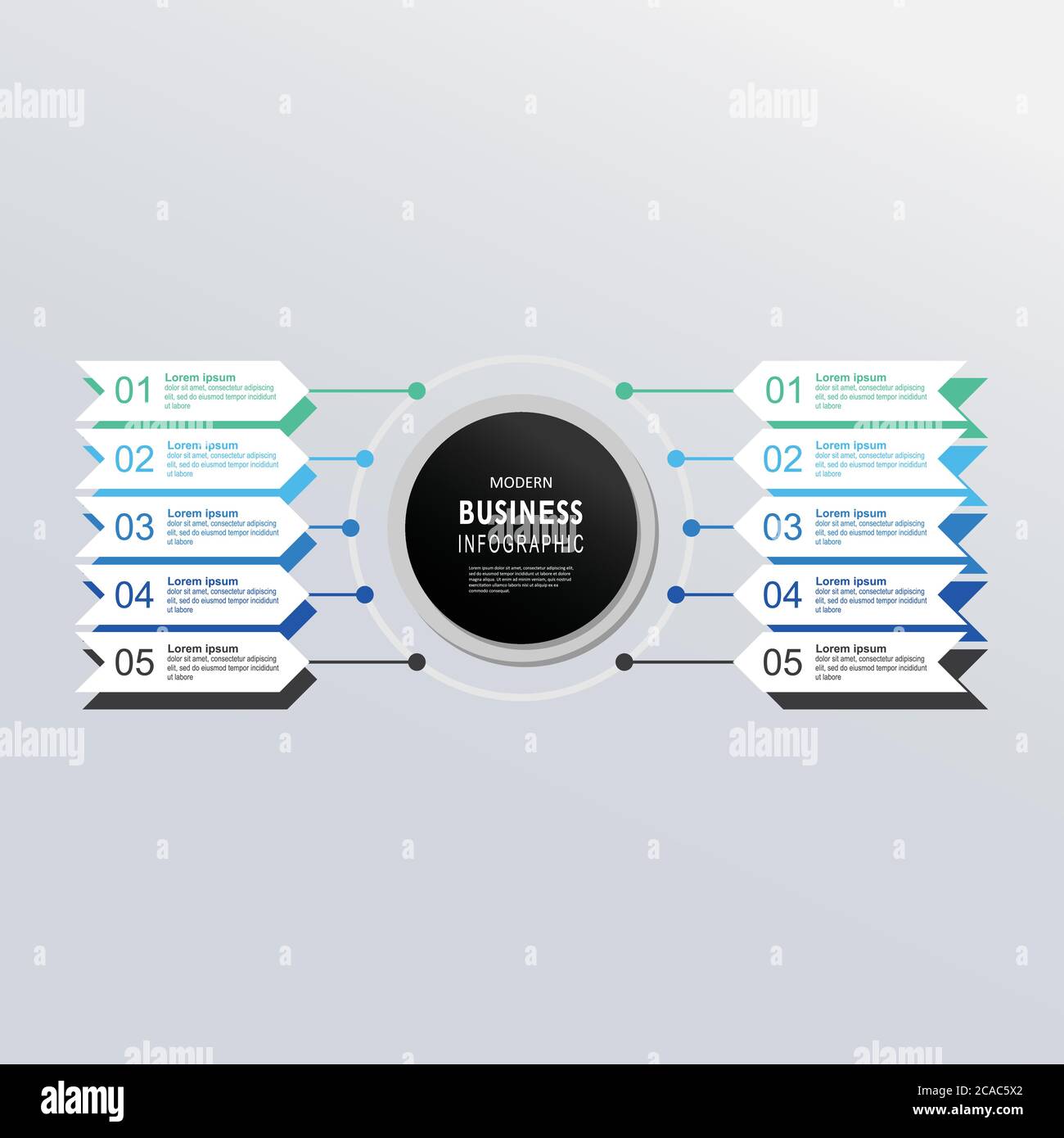 Vector infographic label template with icons. 5 options or steps ...