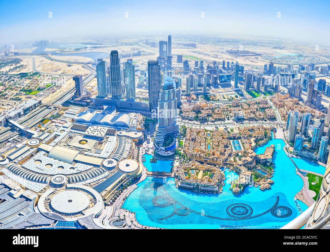 DUBAI, UAE - MARCH 3, 2020: Downtown district is the most beloved place ...