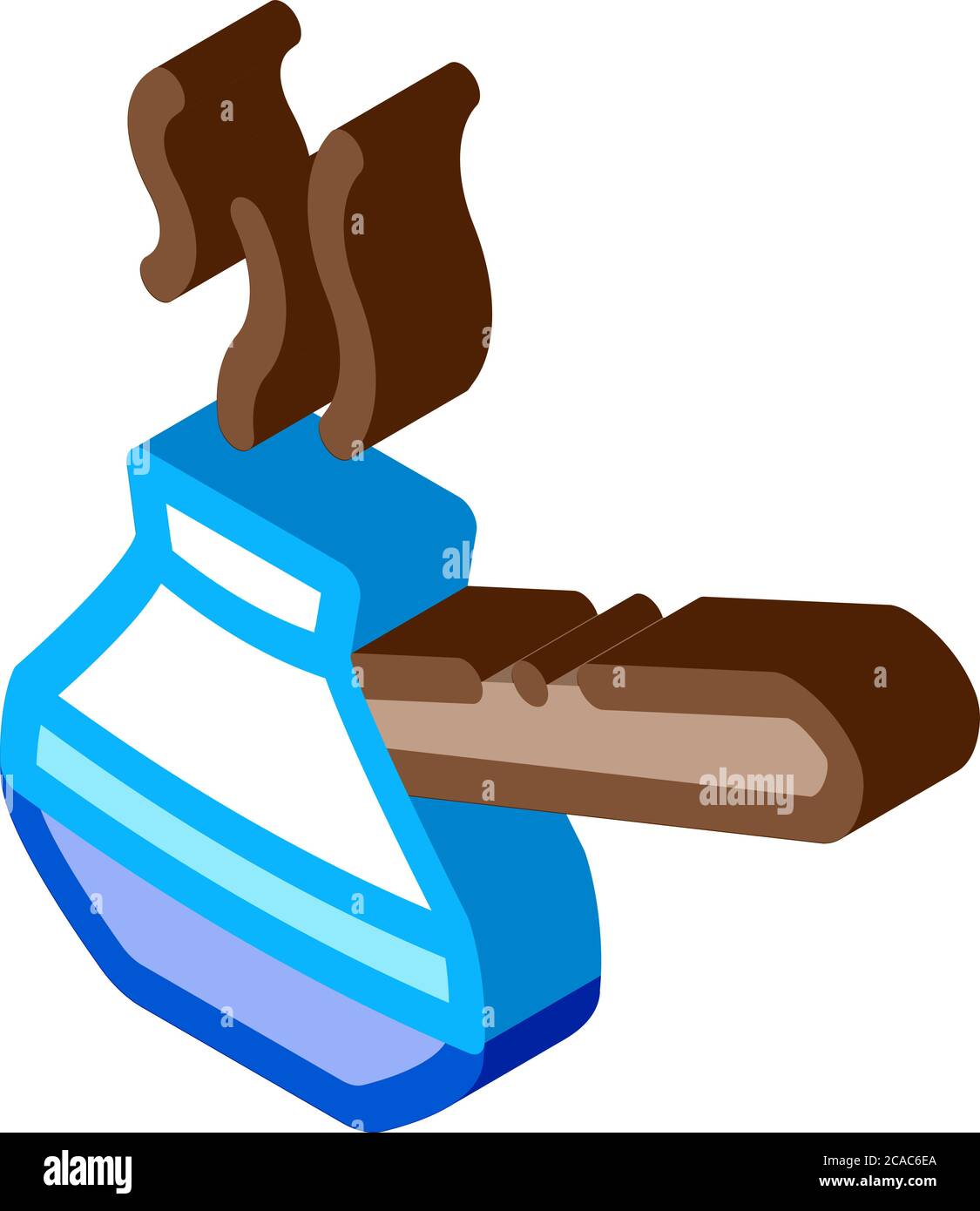 pot for boil coffee isometric icon vector illustration Stock Vector ...