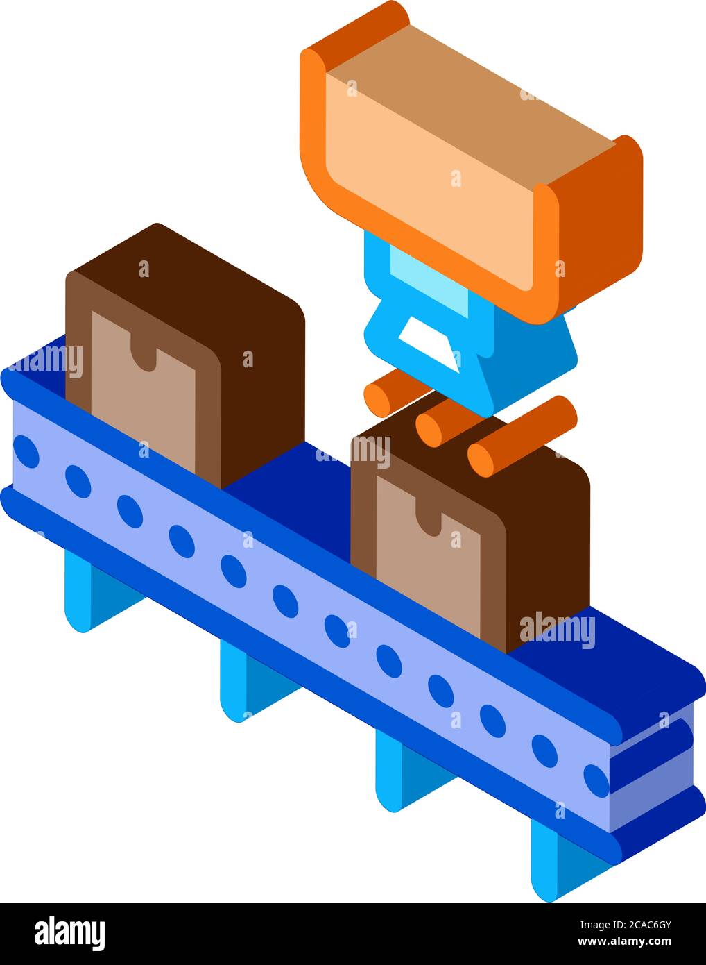 industry manufacturing isometric icon vector illustration Stock Vector ...