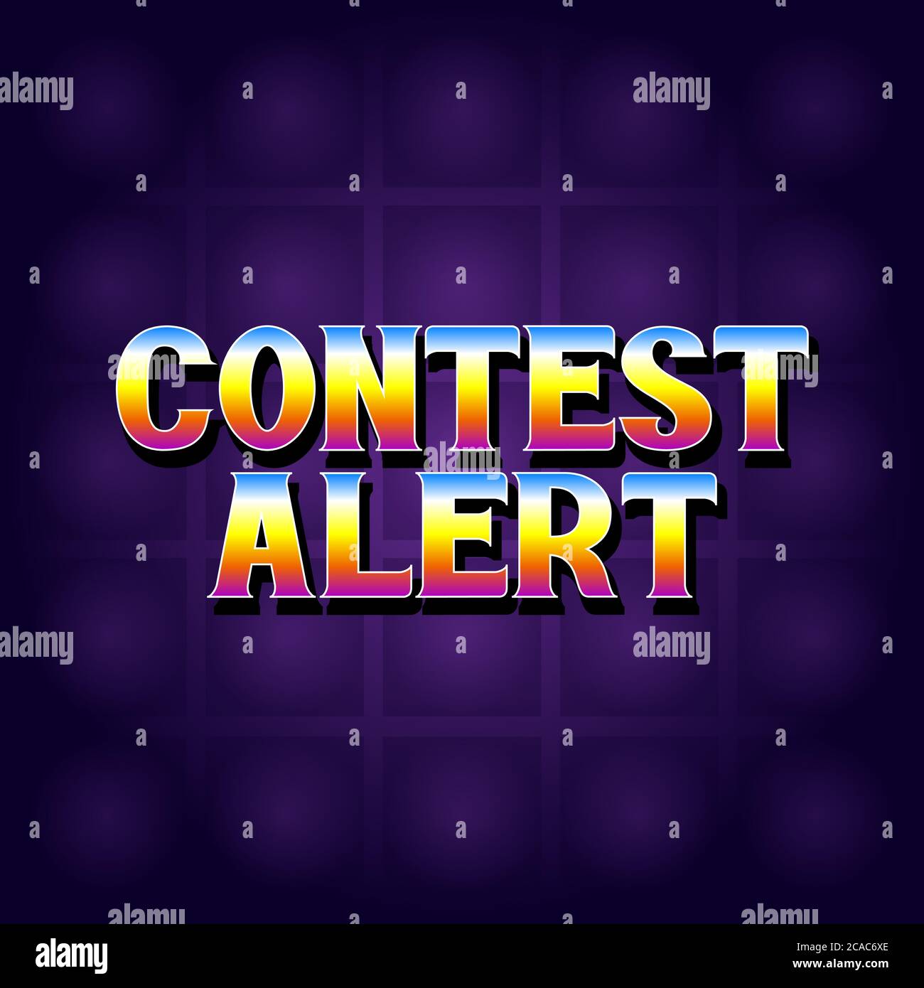 Contest alert theme poster for social media Stock Vector Image & Art ...