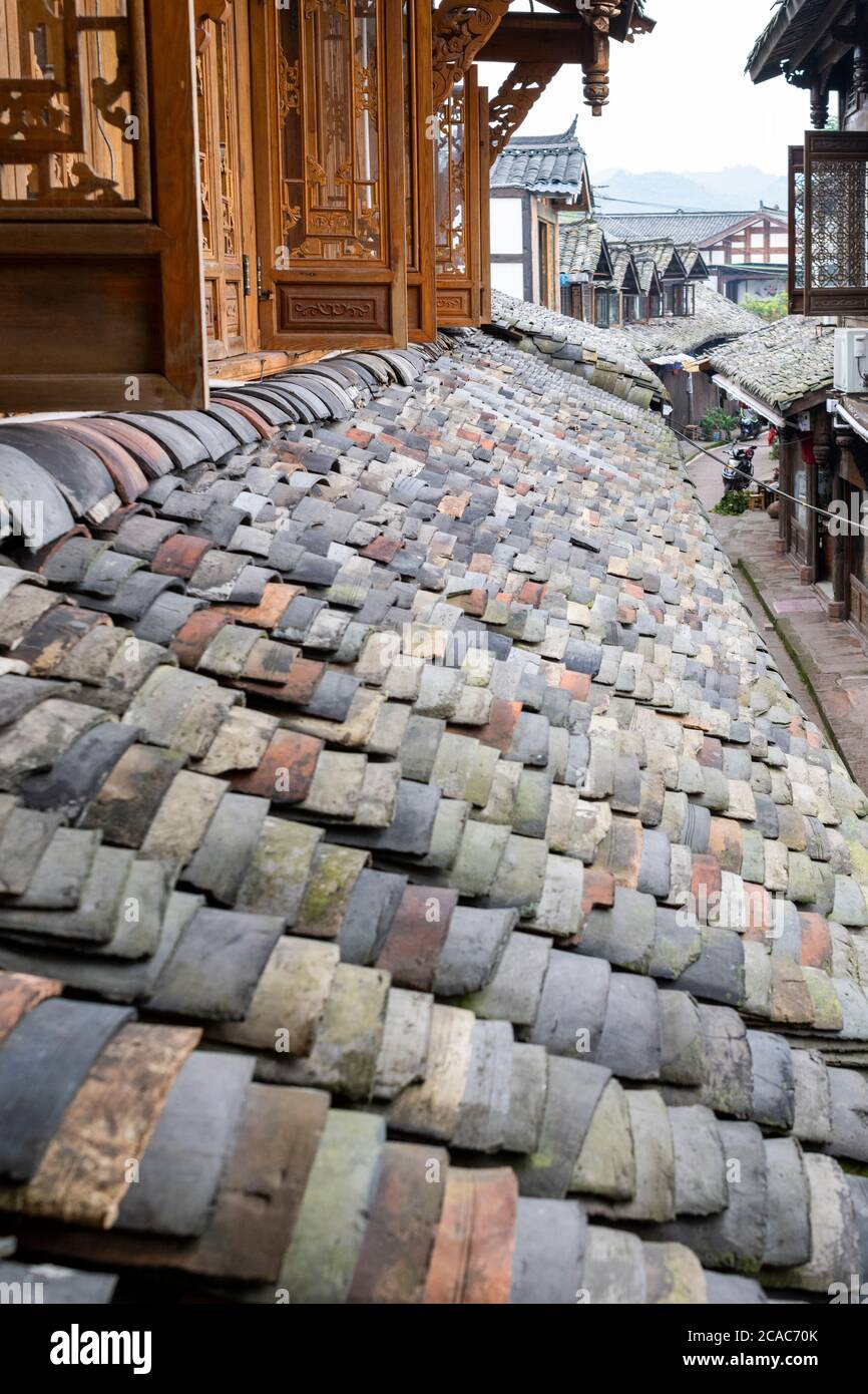 Traditional buildings in Pingle Ancient Town Stock Photo - Alamy