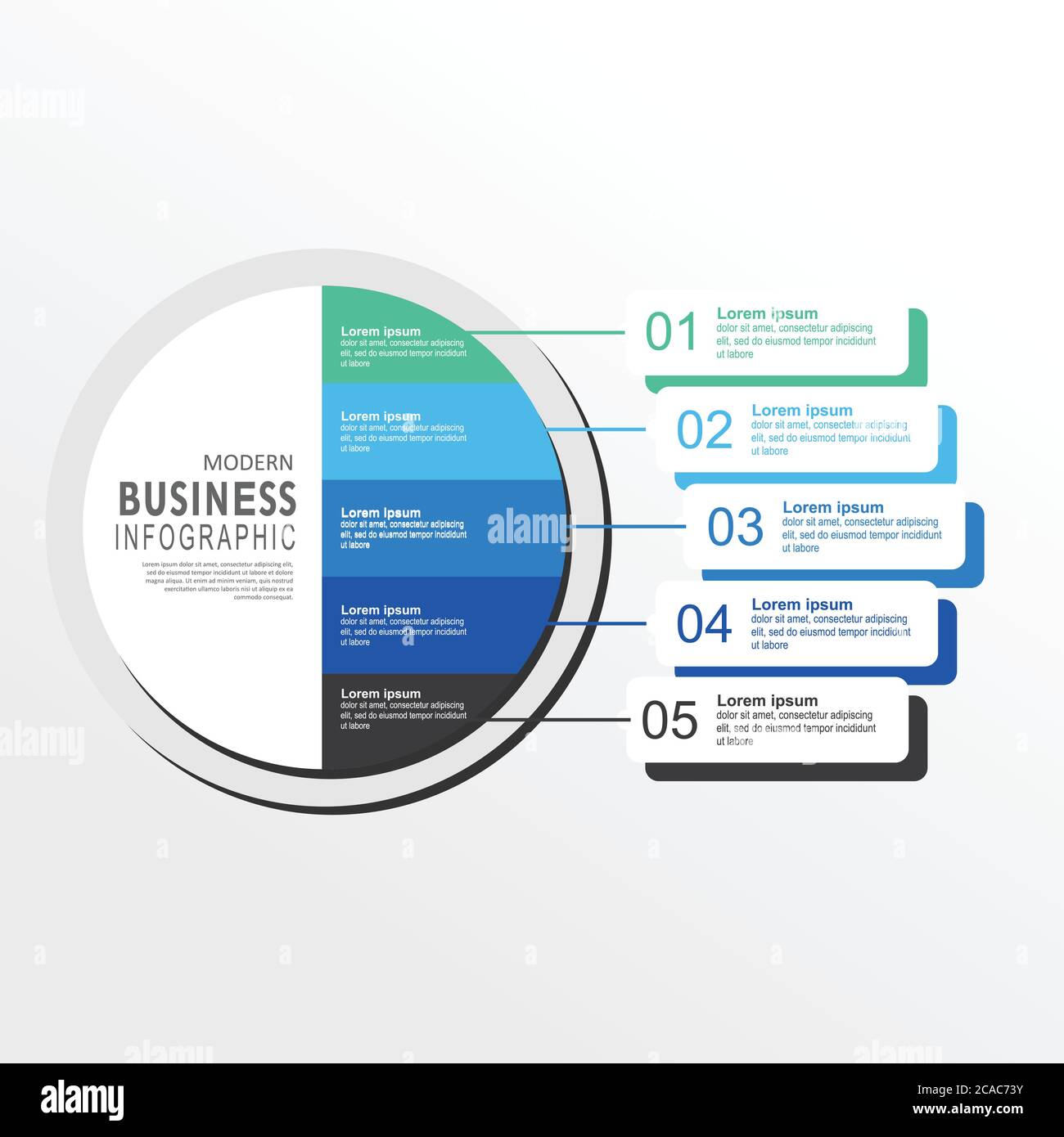 Vector infographic label template with icons. 5 options or steps ...