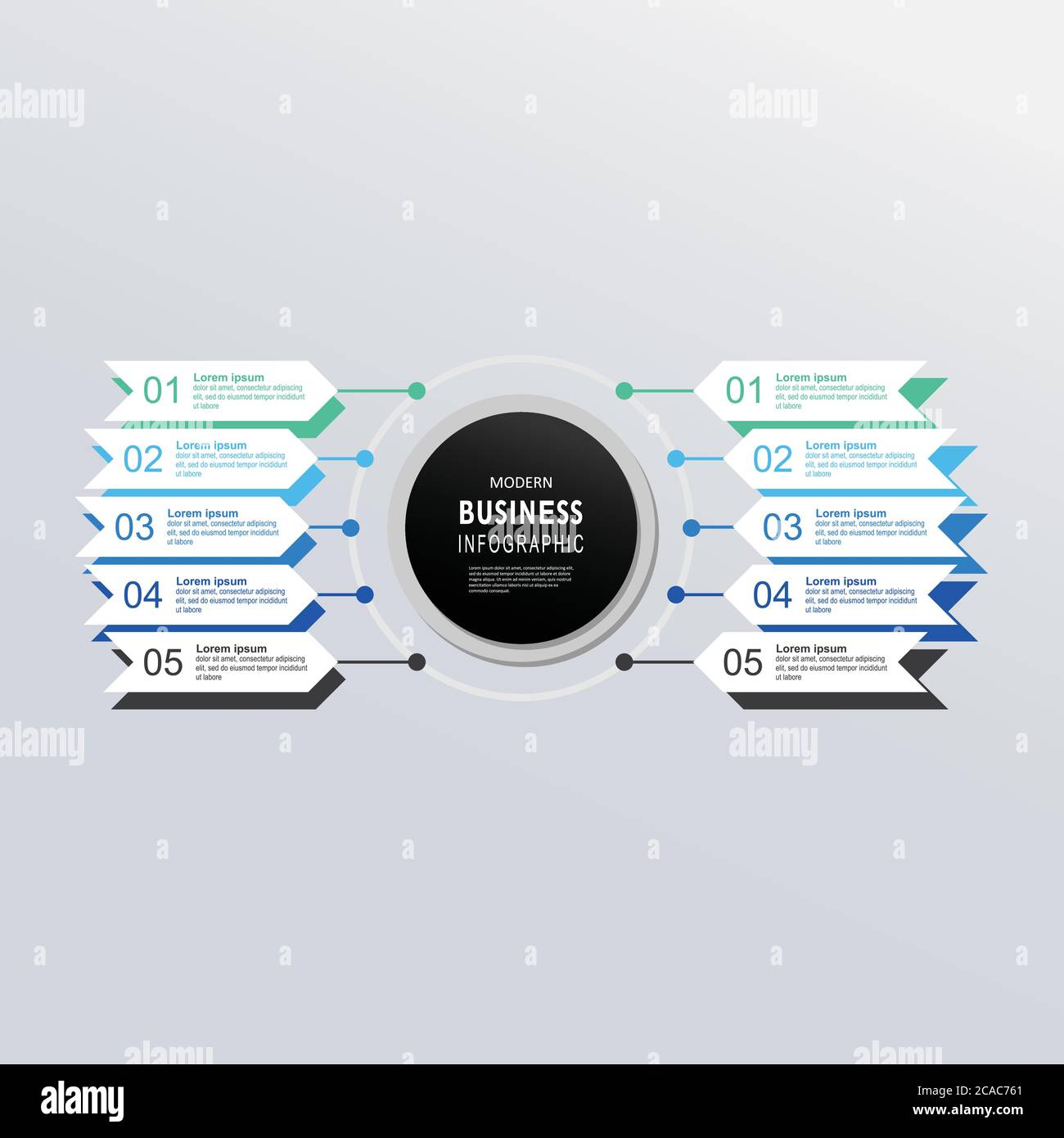 Vector infographic label template with icons. 5 options or steps ...