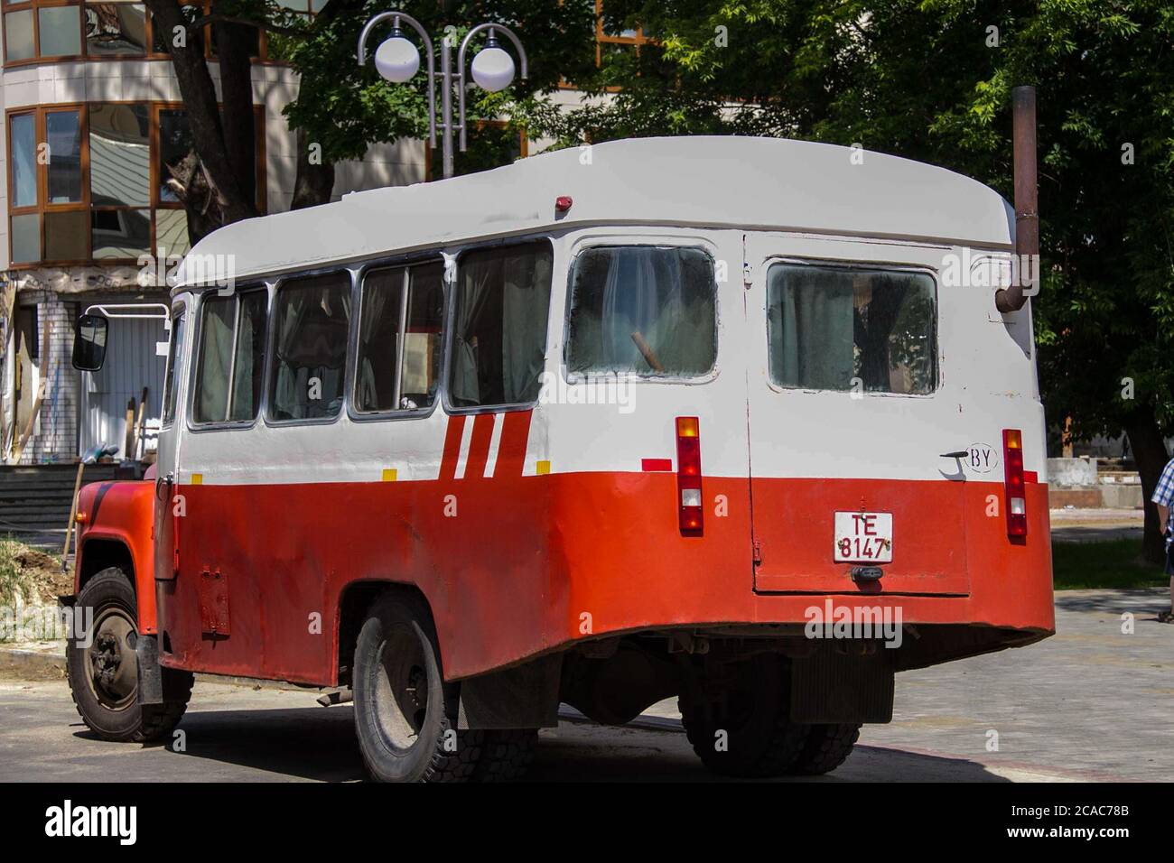 Old Belarusian bus Stock Photo - Alamy