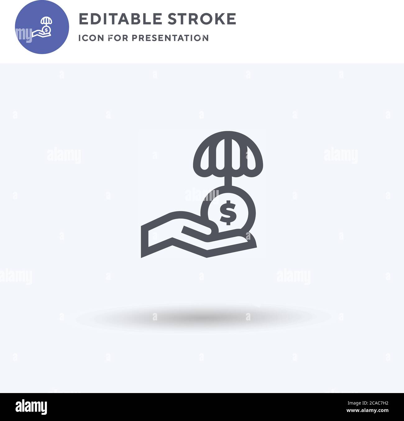 Savings icon vector, filled flat sign, solid pictogram isolated on ...