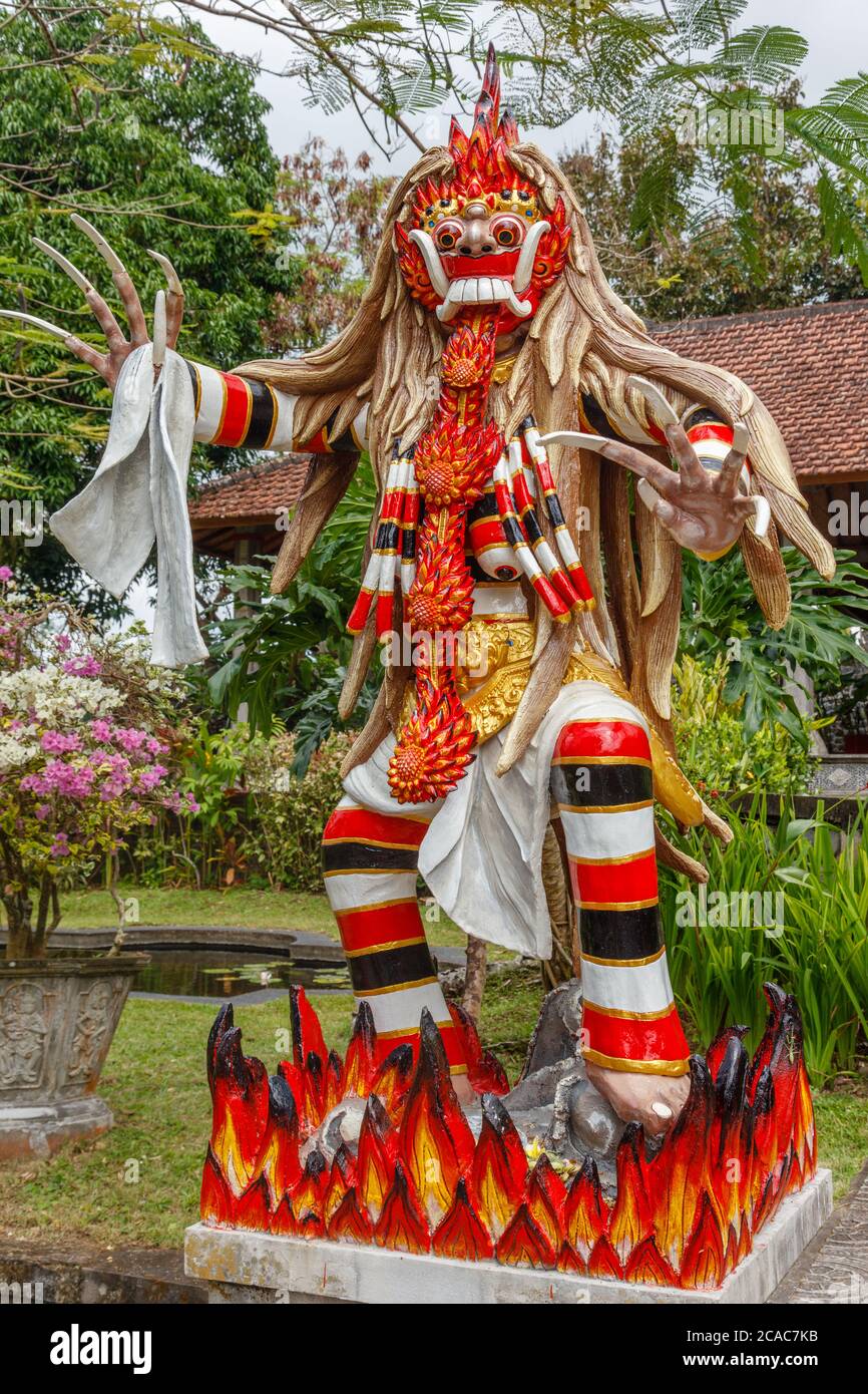 Rangda statue at Tirta Gangga Water Palace (Taman Tirtagangga), former ...