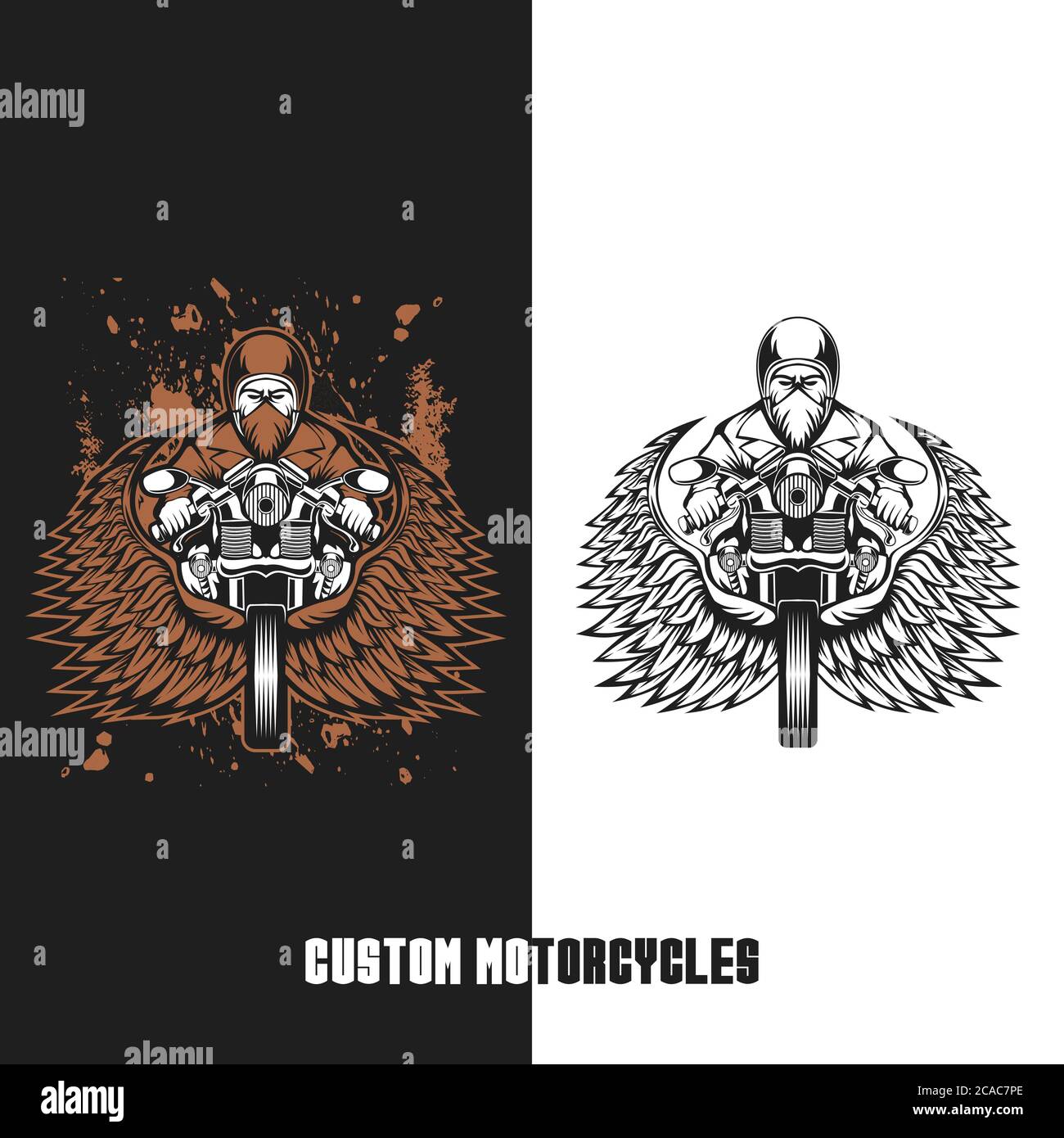 Custom motorcycle motorcycles Stock Vector Images - Alamy