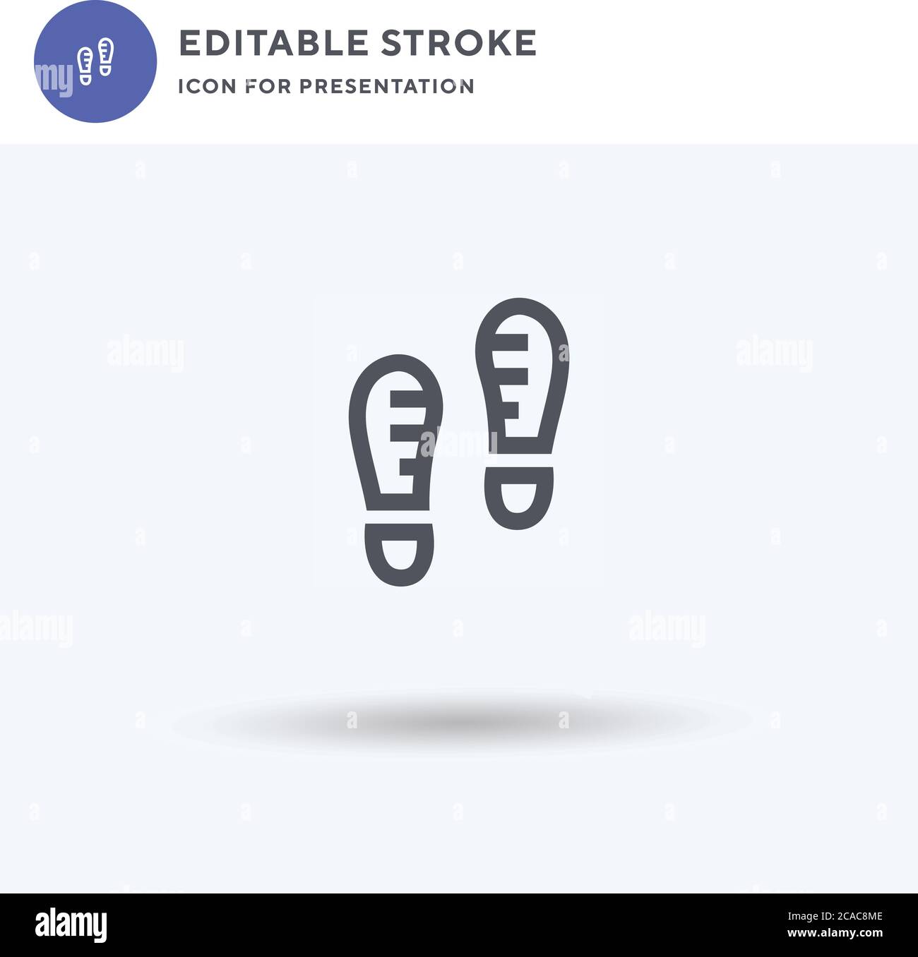 Steps icon vector, filled flat sign, solid pictogram isolated on white ...