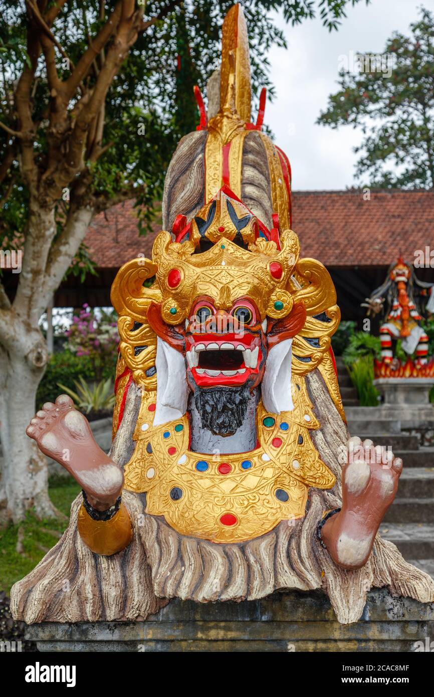 Barong statue at Tirta Gangga Water Palace (Taman Tirtagangga), former ...