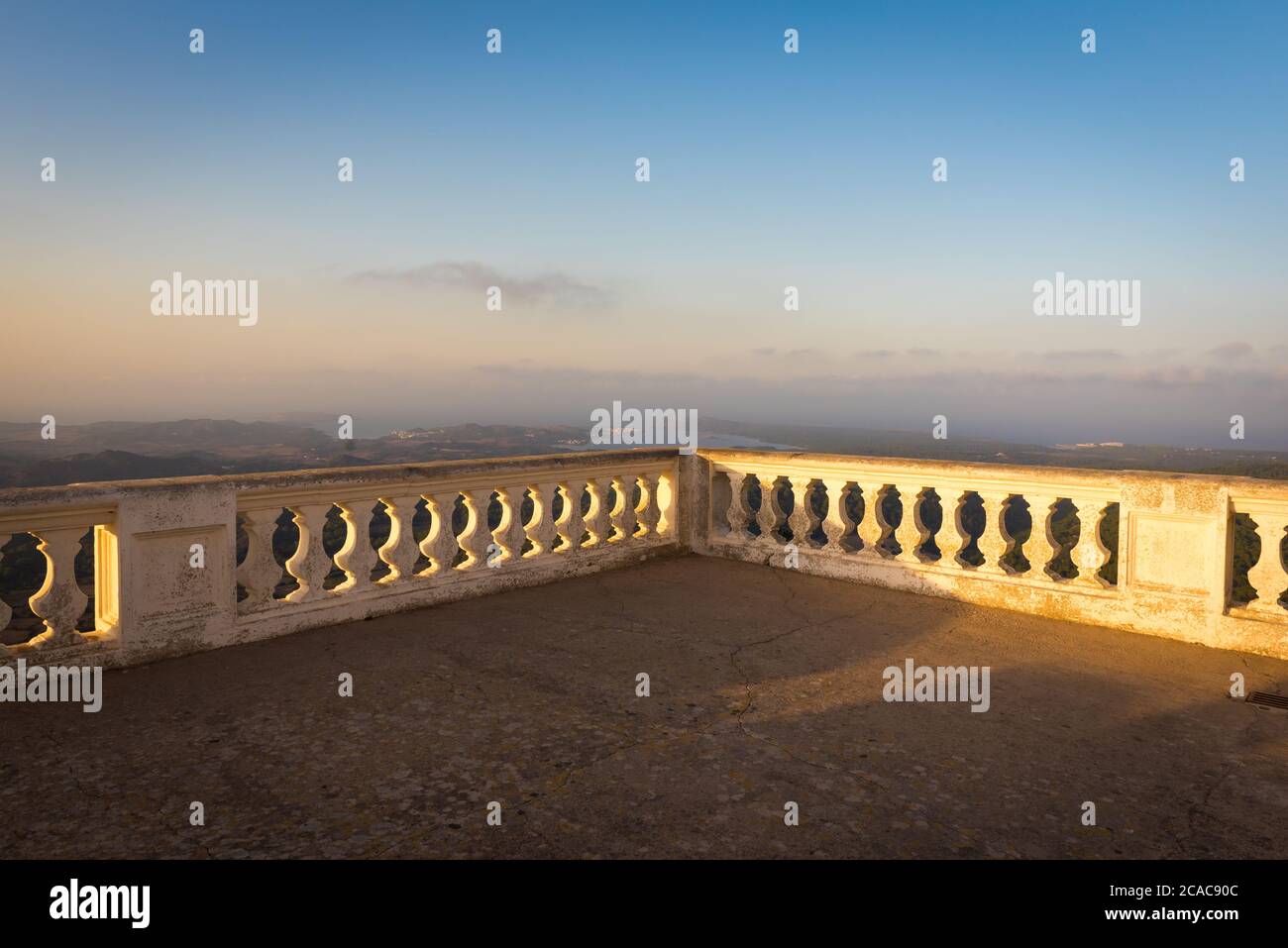 A panoramic terrace on the top of El Toro Mountain - the highest peak ...