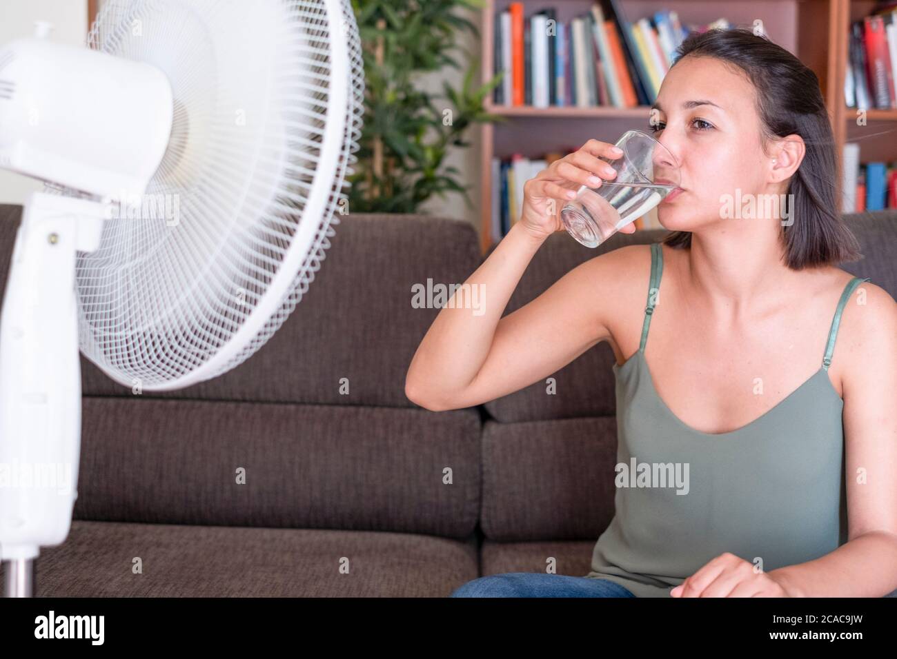 Ventilate woman hi-res stock photography and images - Alamy