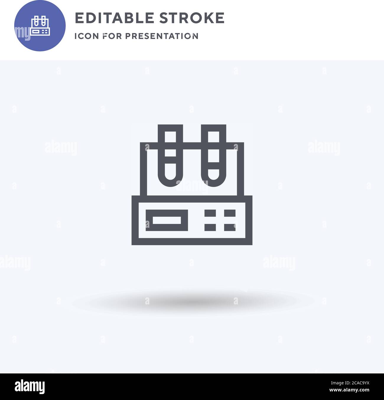 Testing icon vector, filled flat sign, solid pictogram isolated on ...