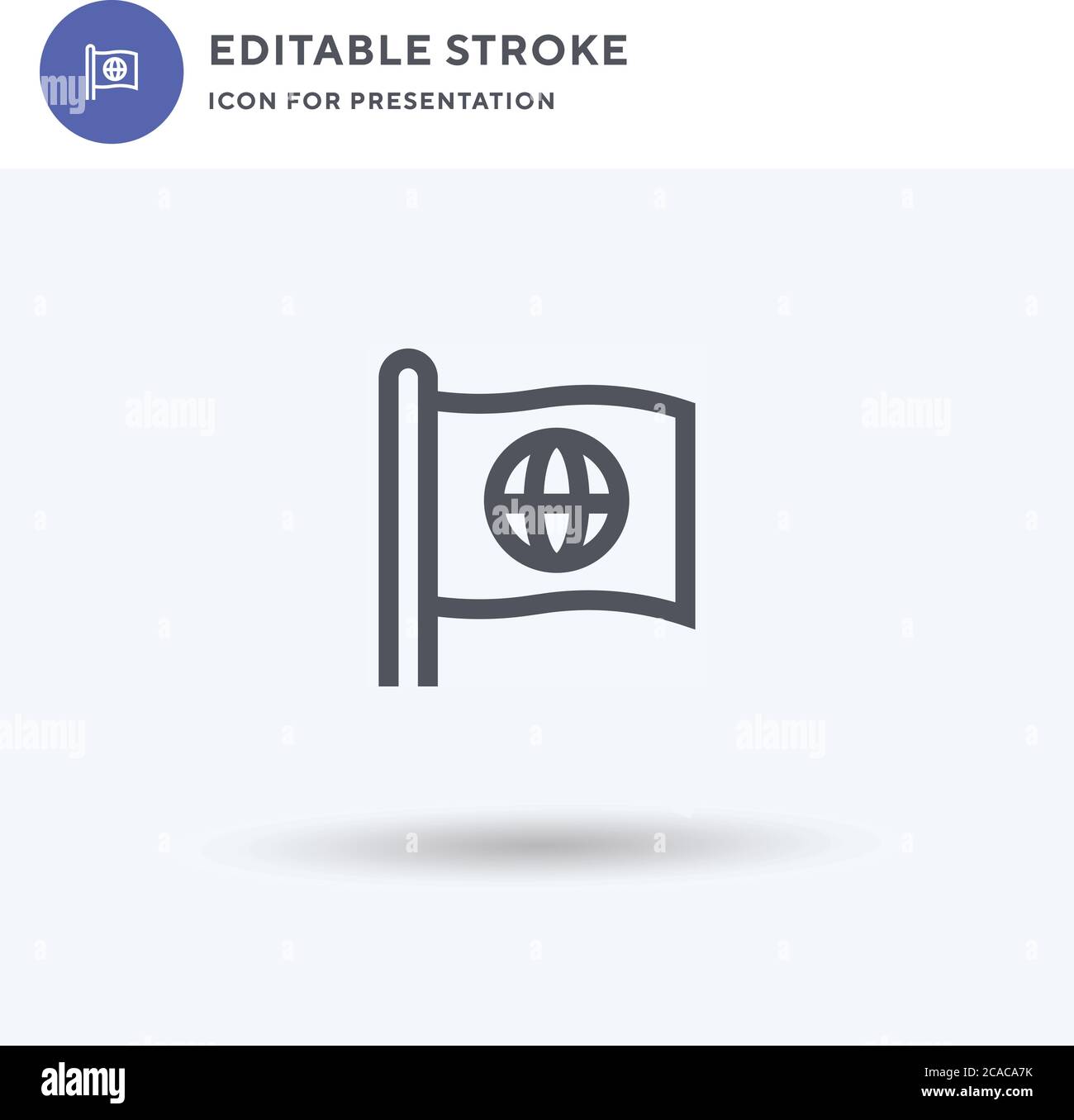 World icon vector, filled flat sign, solid pictogram isolated on white ...