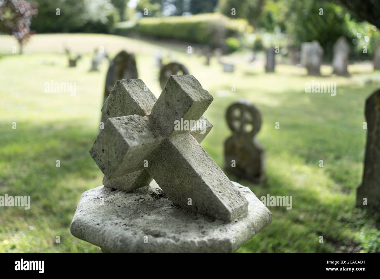 The churchyard and graveyard of St Simon and St Jude church in Bramdean ...