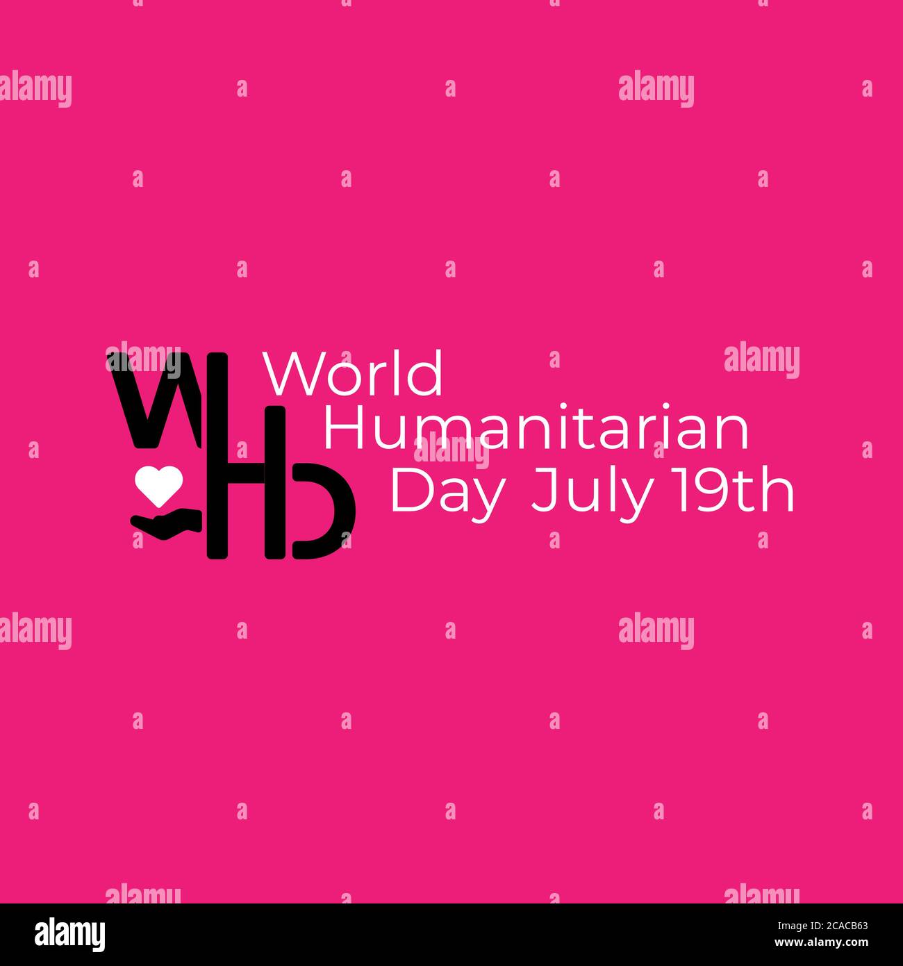 Vector illustration on the theme of World Humanitarian day observed ...