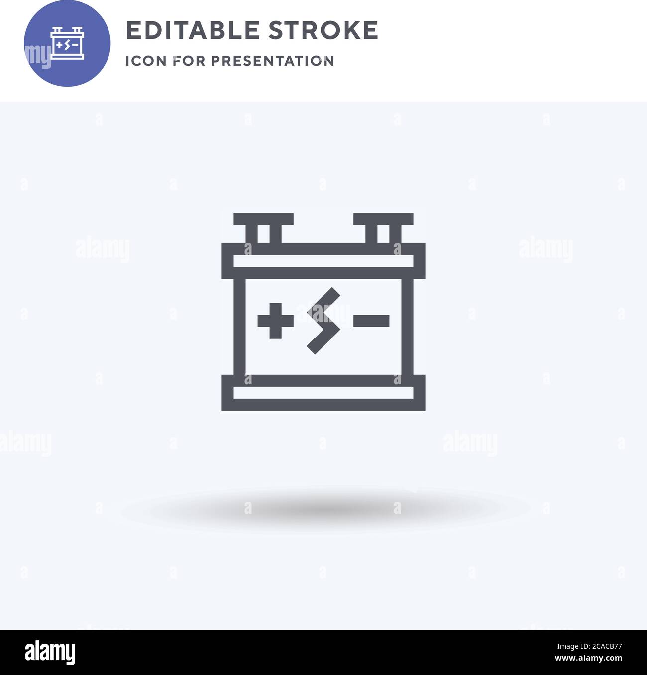 Car Battery icon vector, filled flat sign, solid pictogram isolated on ...