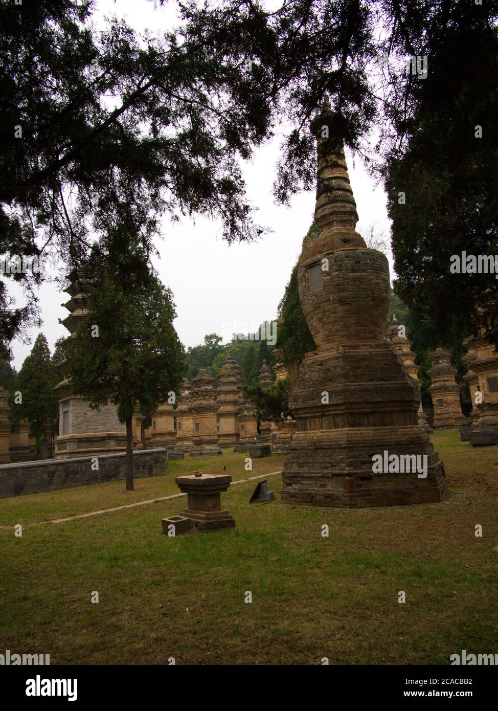Pagoda Forest at Shaolin Temple Shaolin Monastery. Graves of Shaolin ...