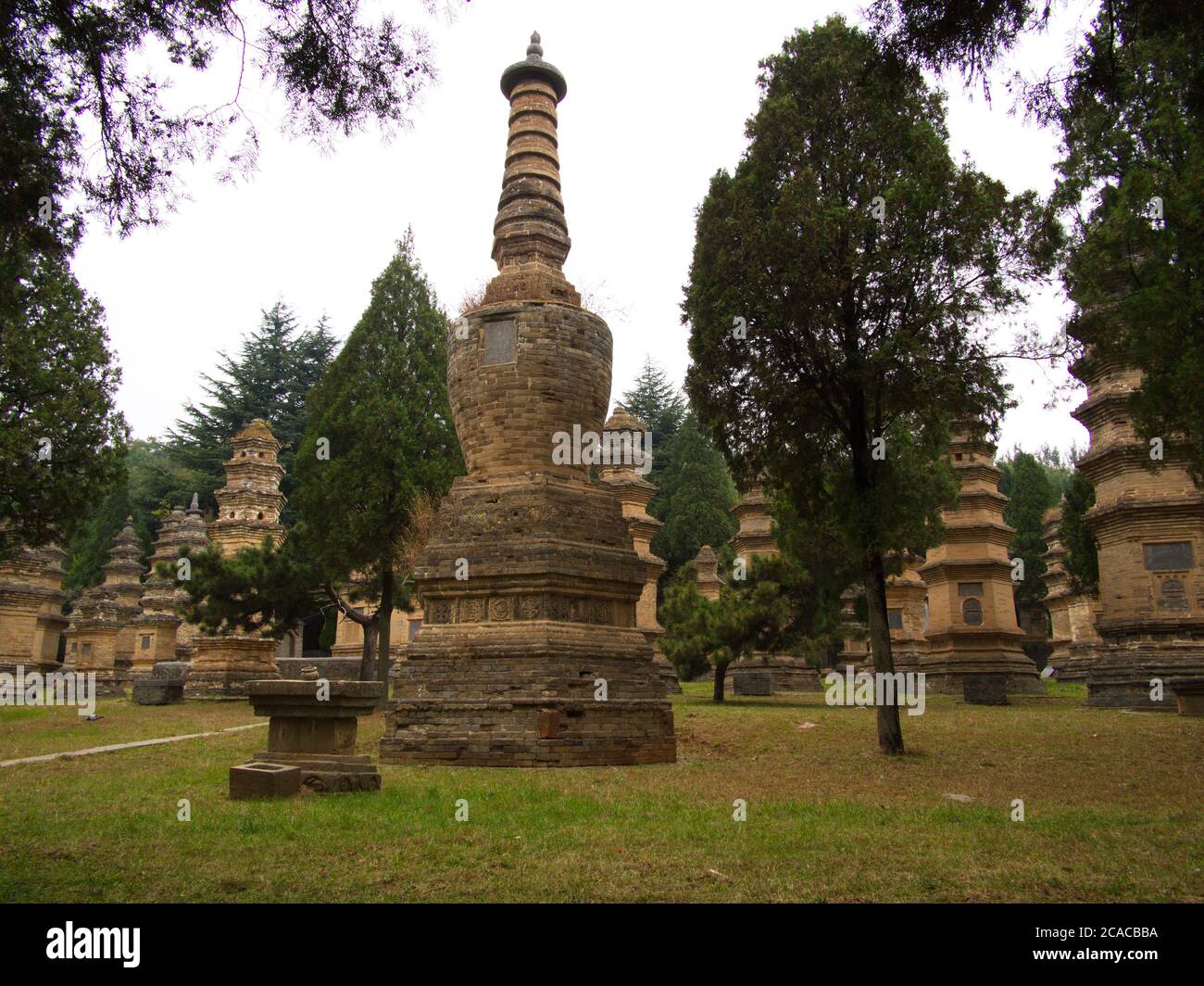 Pagoda Forest at Shaolin Temple Shaolin Monastery. Graves of Shaolin ...