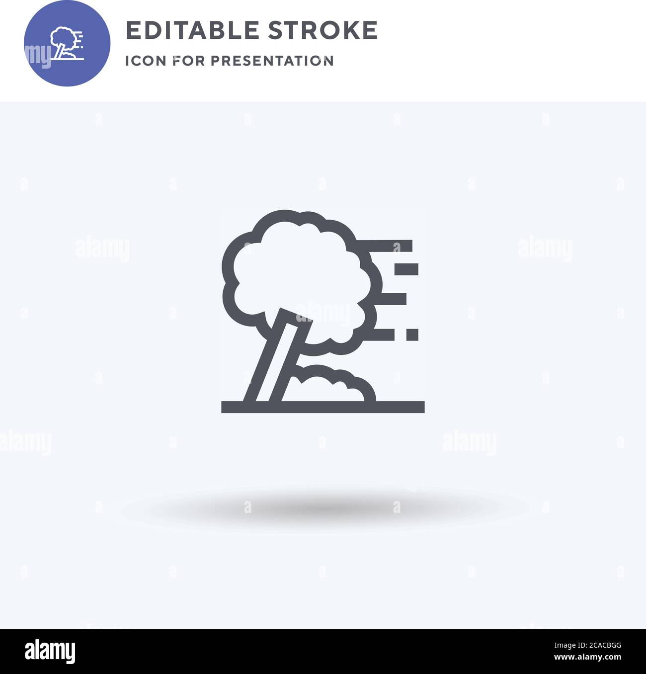 Wind icon vector, filled flat sign, solid pictogram isolated on white ...