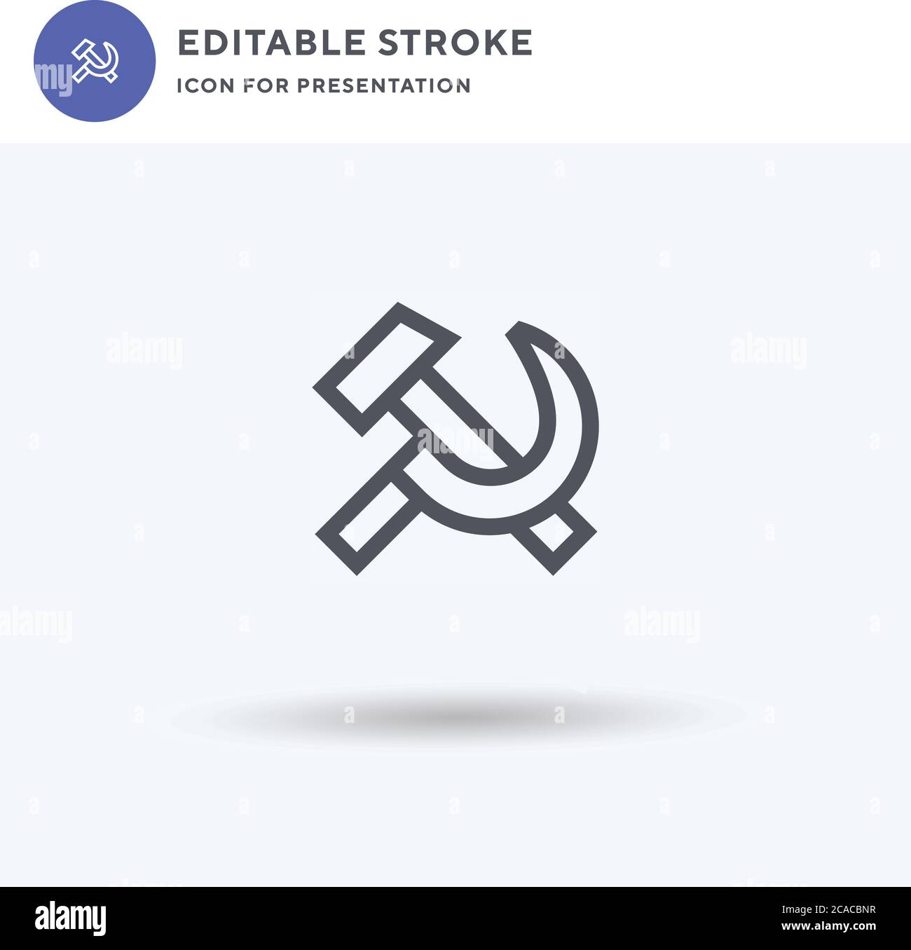 Communism icon vector, filled flat sign, solid pictogram isolated on ...