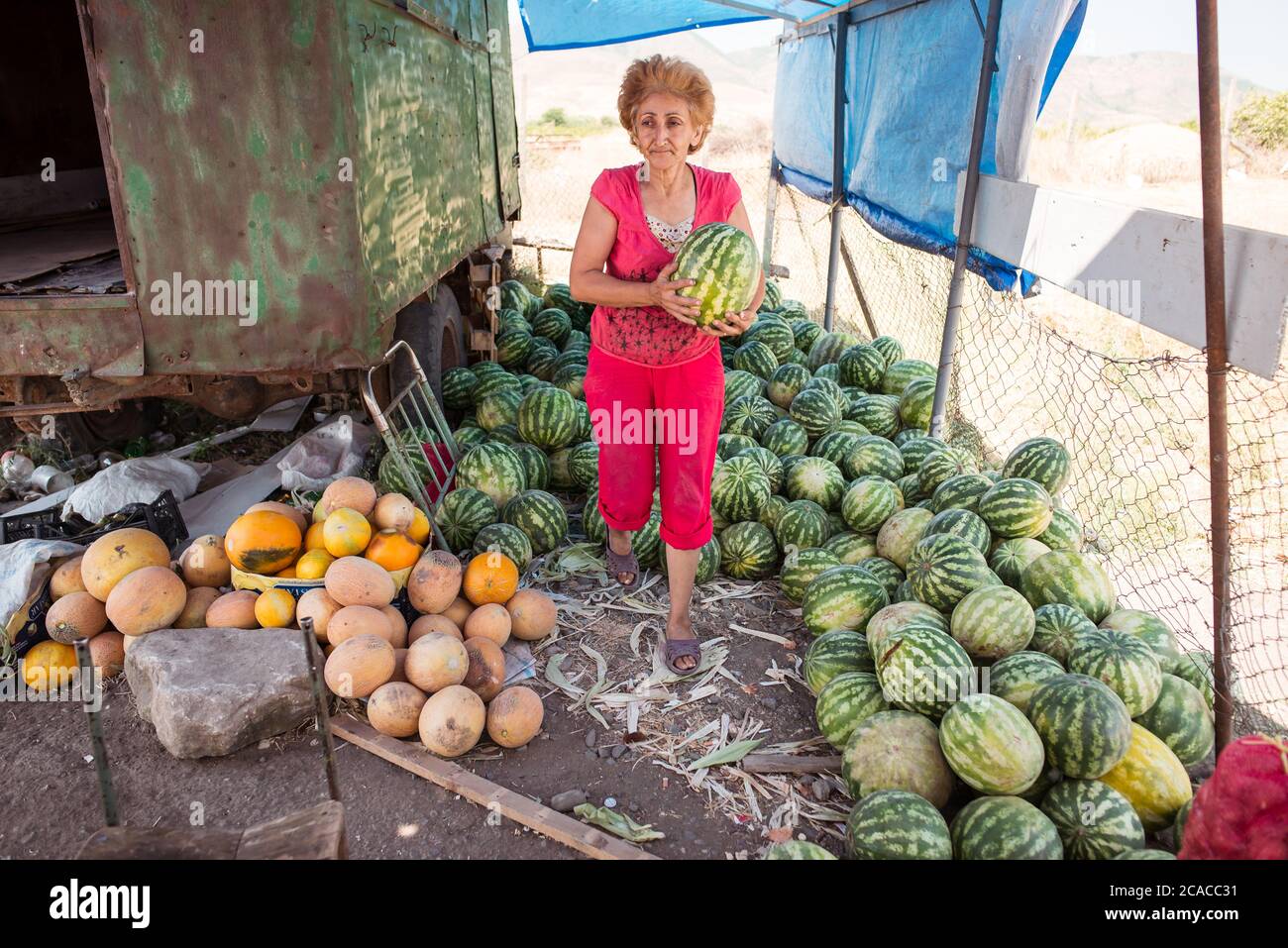 Stepanakert / Nagorno Karabakh Republic - July 30, 2019: Portrait of ...