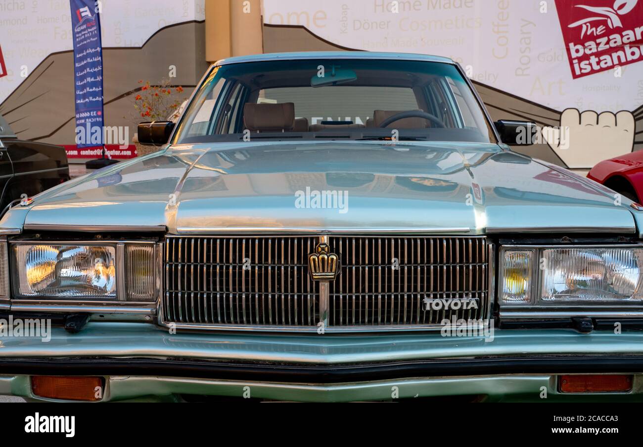 Doha,Qatar: 4 March 2020:1983 toyota crown classic car car Stock Photo ...