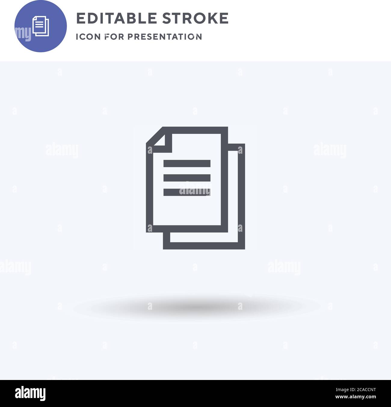 Copy icon vector, filled flat sign, solid pictogram isolated on white ...