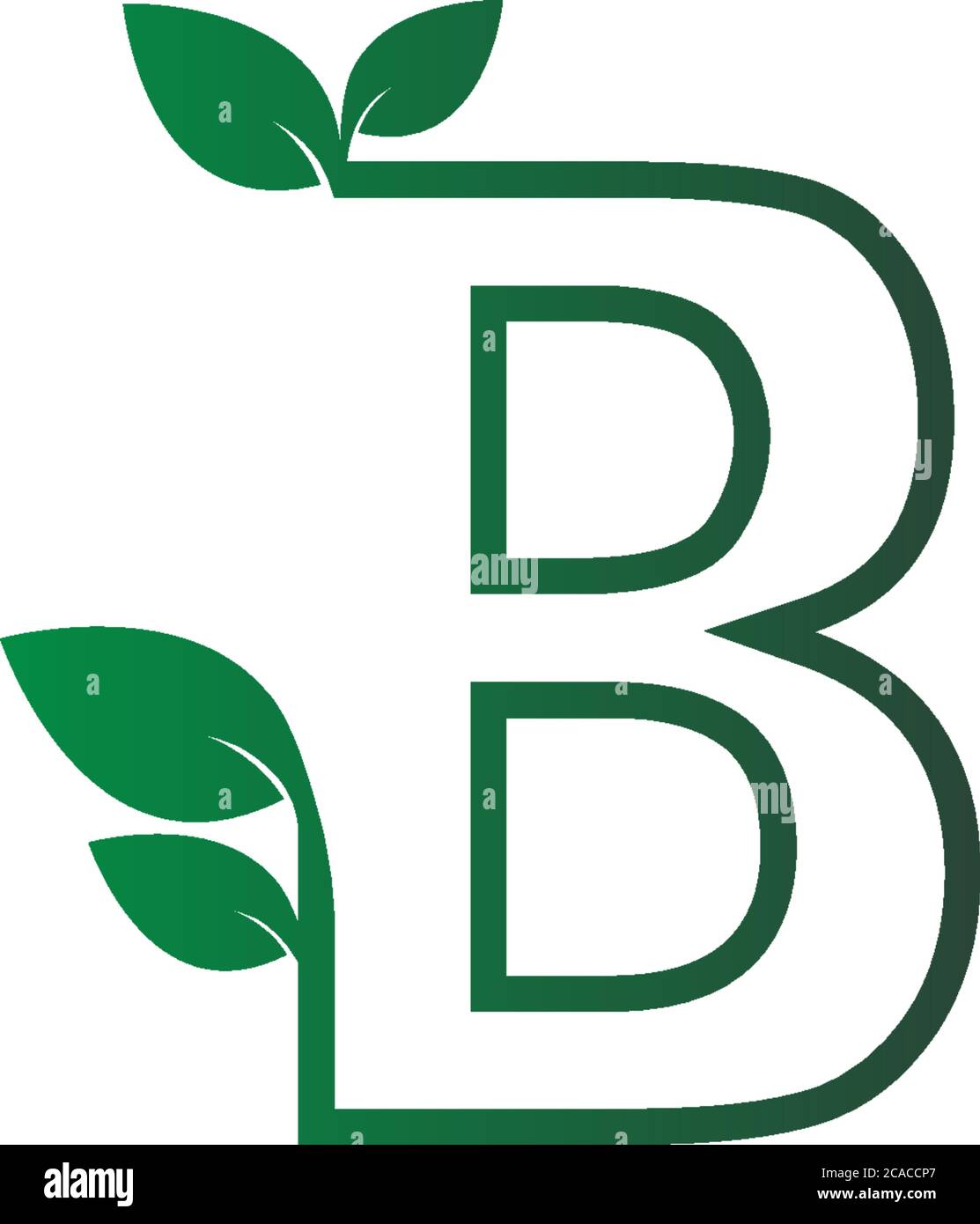 Leafs font, letter design concept illustration Stock Vector Image & Art ...