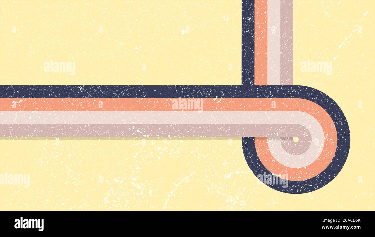 abstract line circle retro vintage background vector template Stock ...
