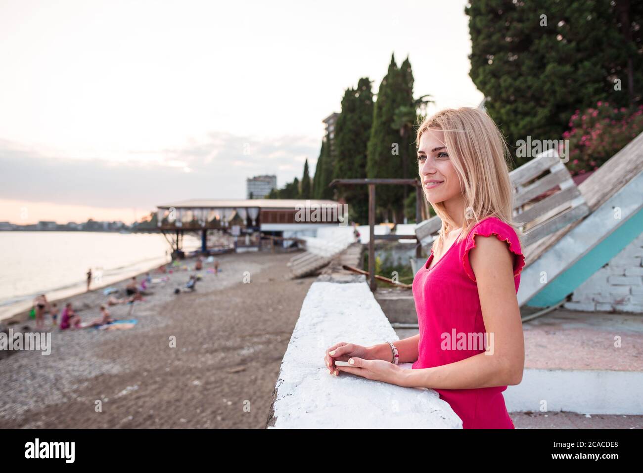 Russian woman beach hi-res stock photography and images - Alamy