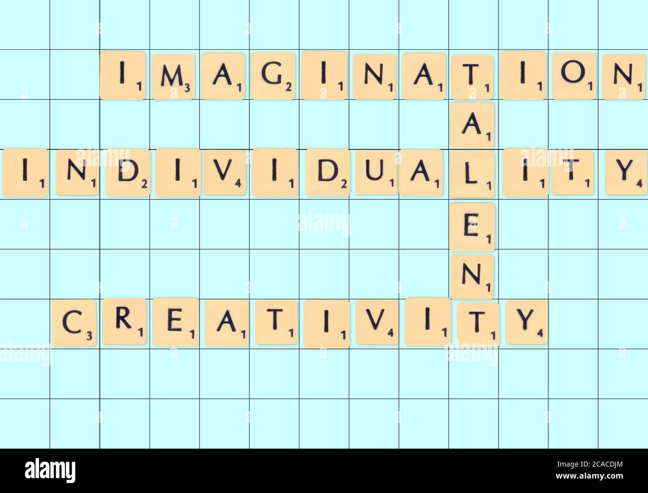 Spelling Spell Out With Scrabble Tiles High Resolution Stock ...