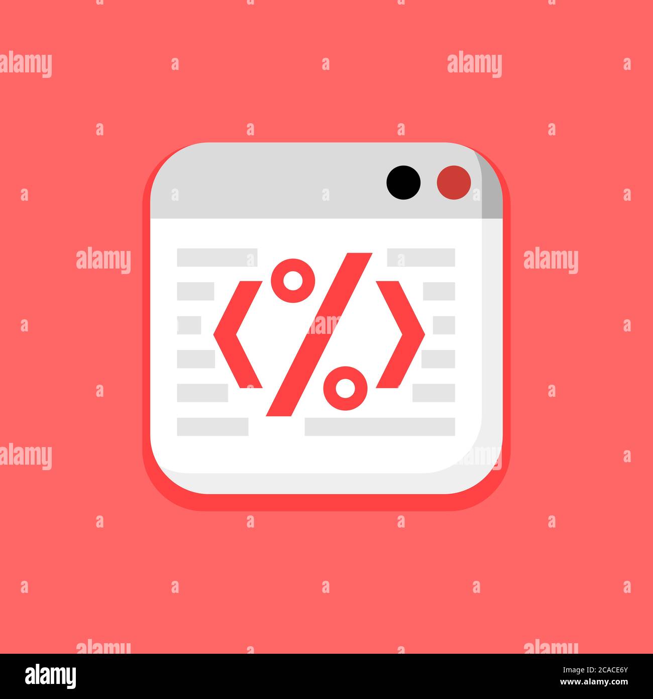 website, data, scripts window in red icon can be used for companies and ...