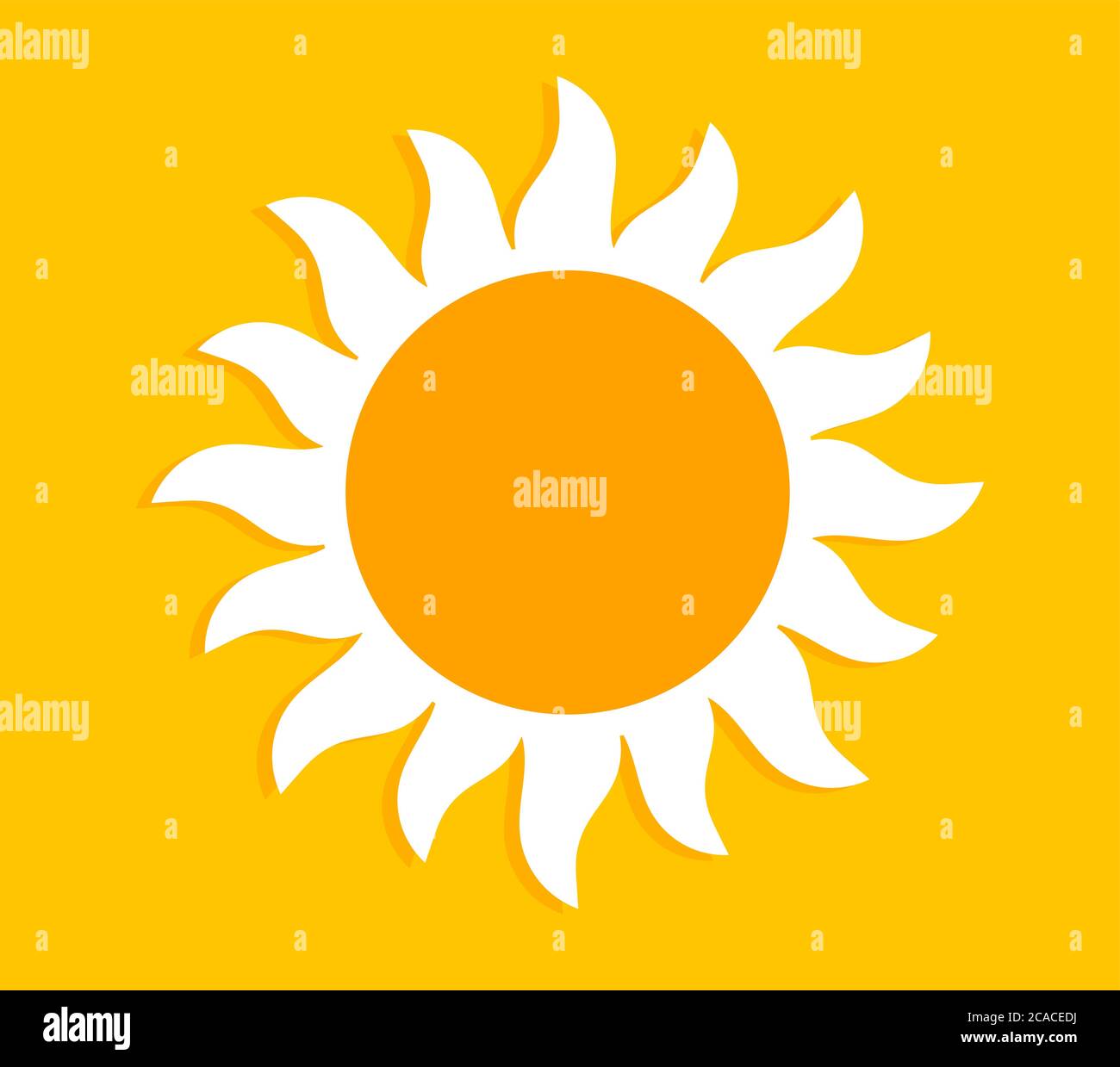 Summer sun label or banner background. Vector illustration Stock Vector ...
