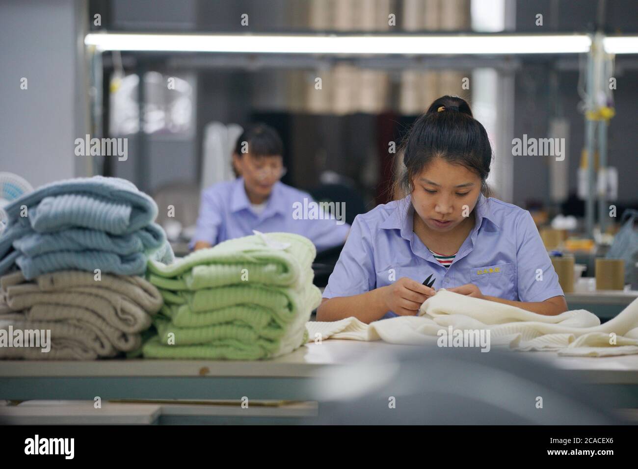 Xingtai, China's Hebei Province. 6th Aug, 2020. Workers are busy at the ...