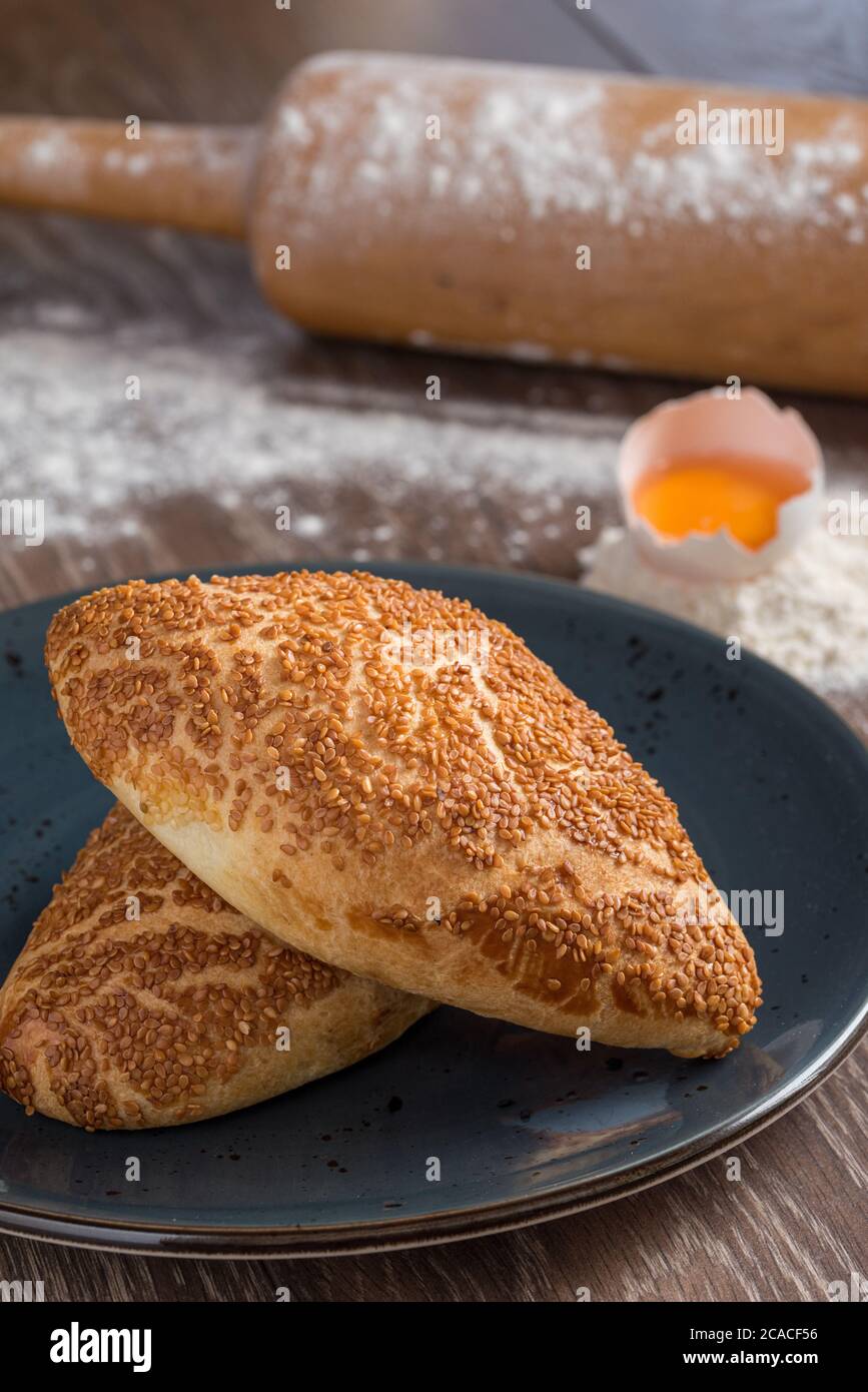 Turkish pastry product pogaca. Turkish Pastries; pogaca, borek, acma ...