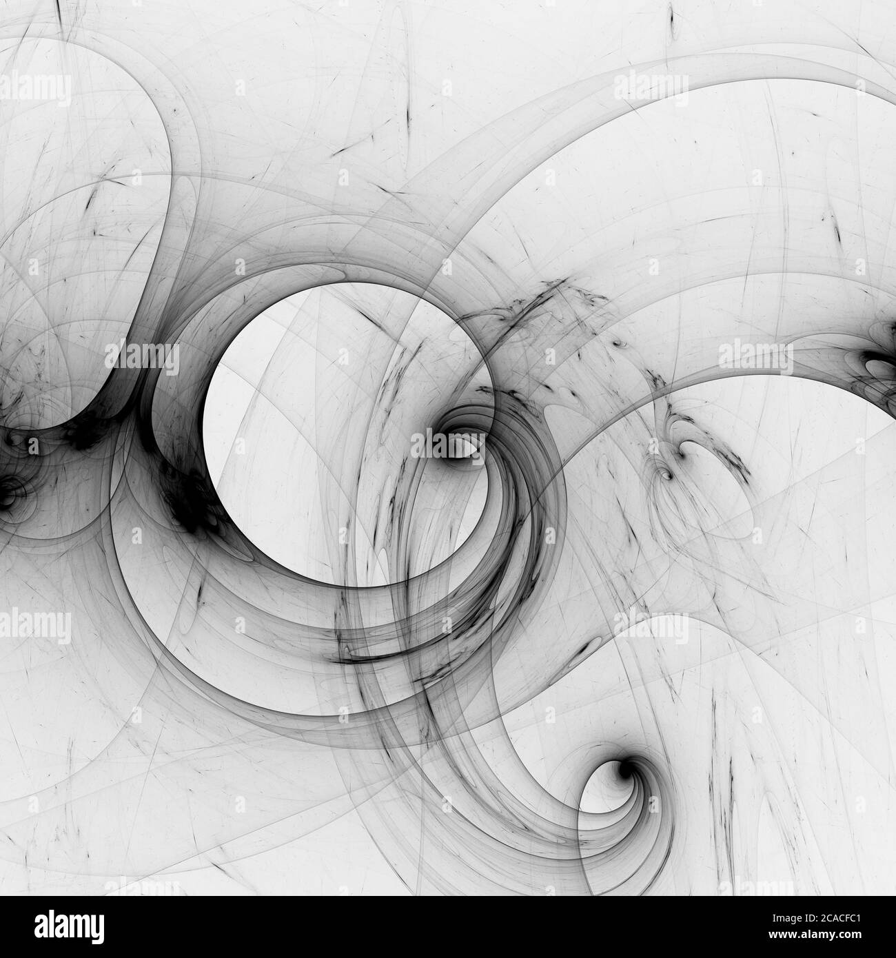 Black wisted cosmic lines flying in the space. Turbulence curls flow ...