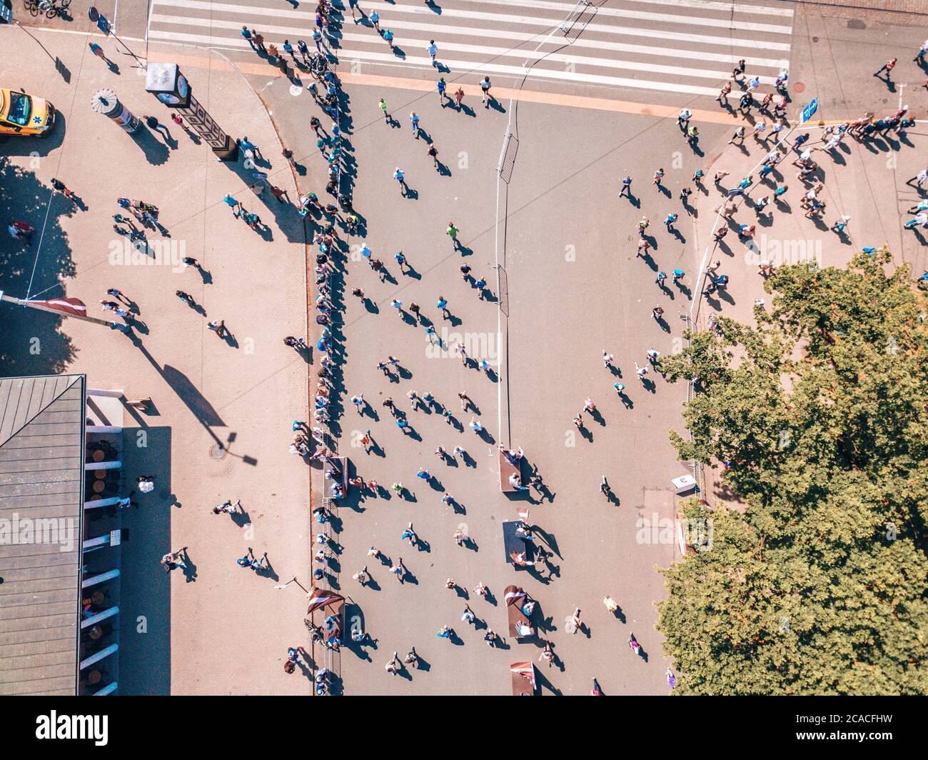 Overhead shot marathon hi-res stock photography and images - Alamy