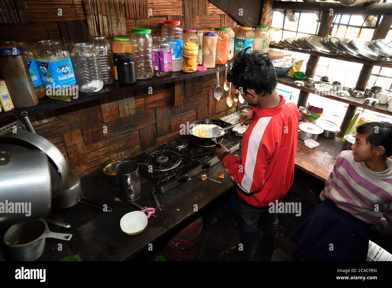 Kitchen on trail in hi-res stock photography and images - Alamy