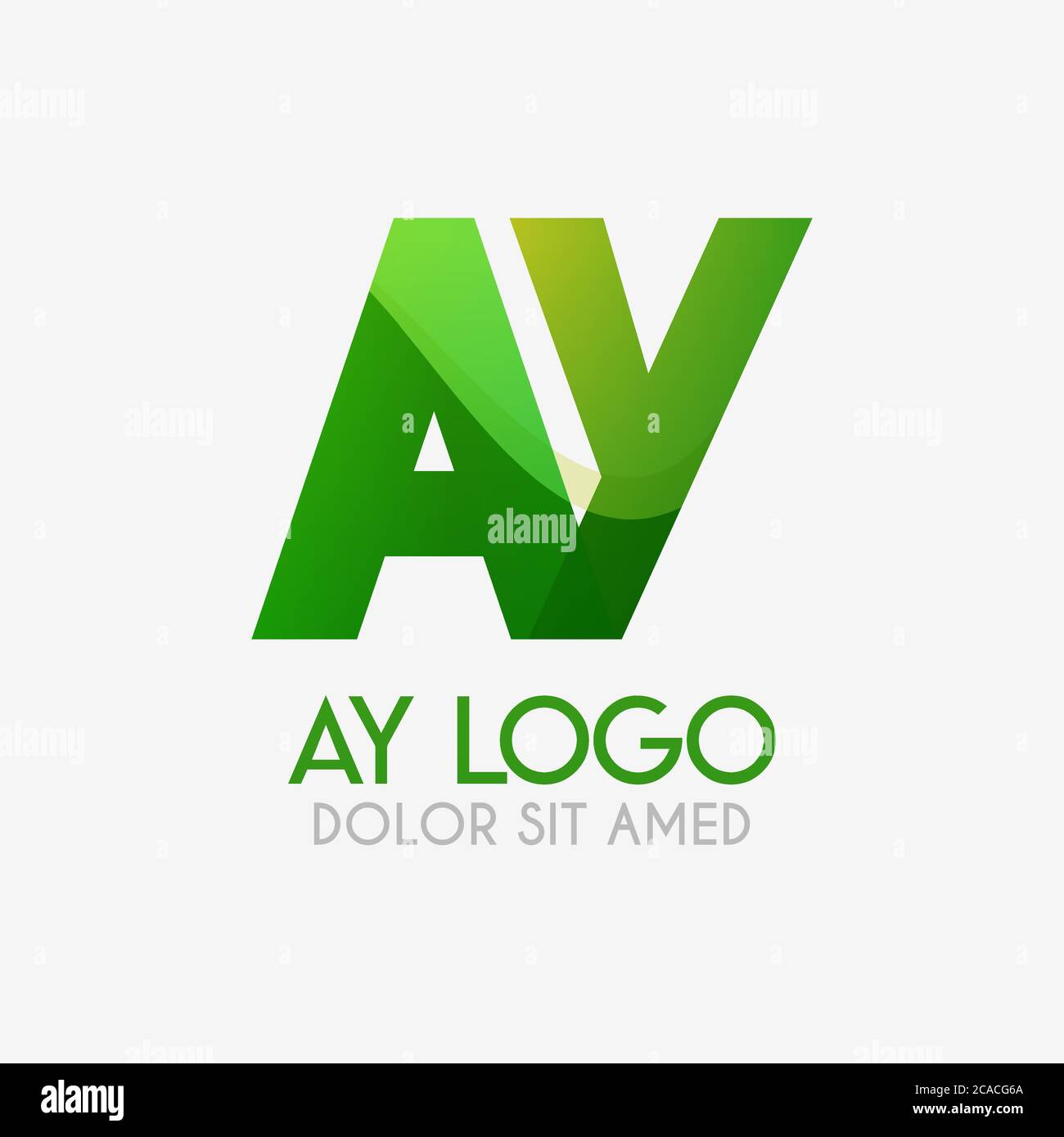 The AY logo with striking colors and gradations, modern and simple for ...
