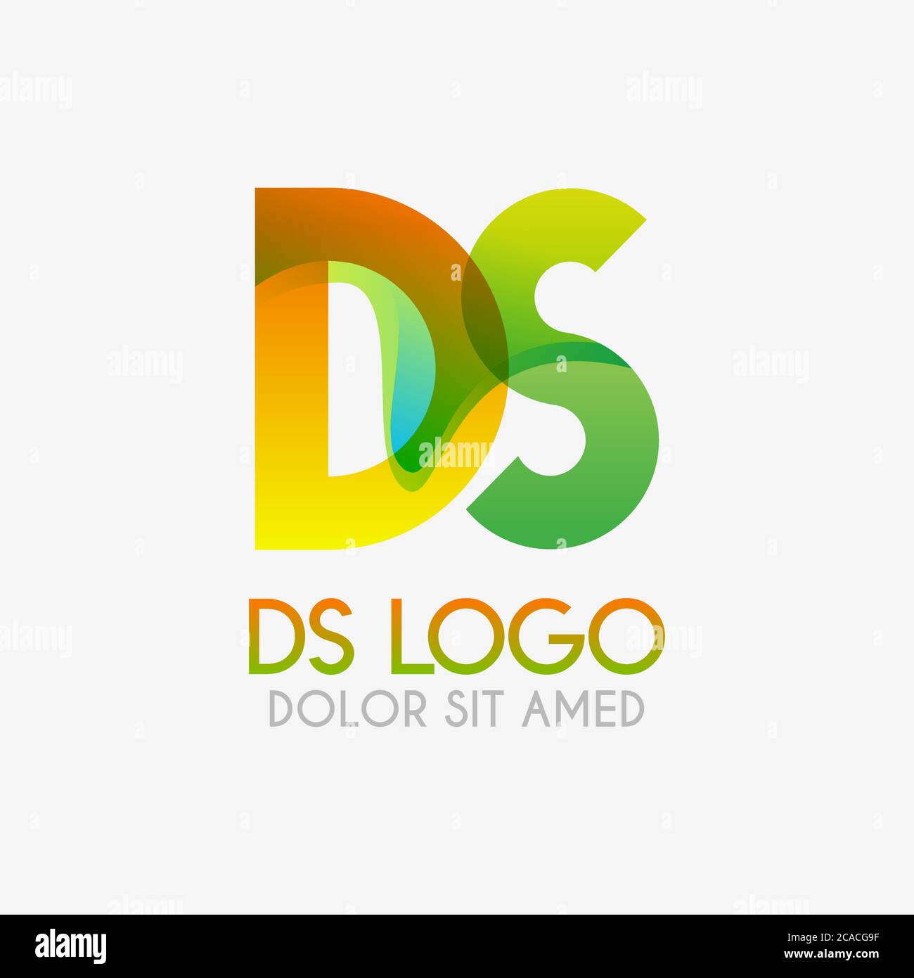 The DS logo with striking colors and gradations, modern and simple for ...