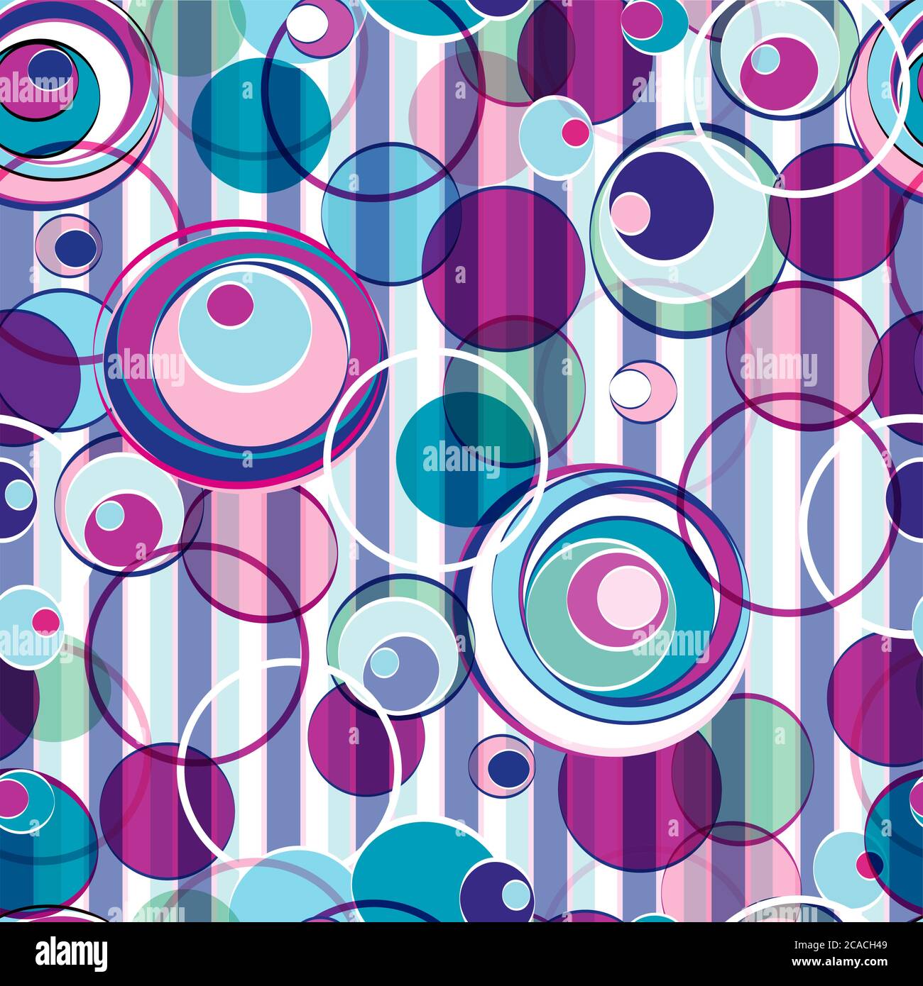 abstract circle design background with stripes, seamless Stock Vector ...