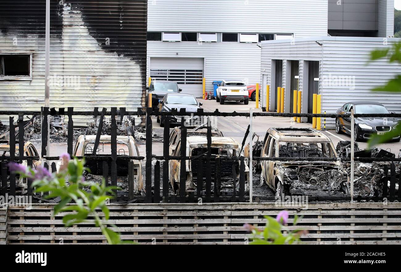 The scene at Guy Salmon Jaguar Land Rover (JLR) Stockport, after the ...