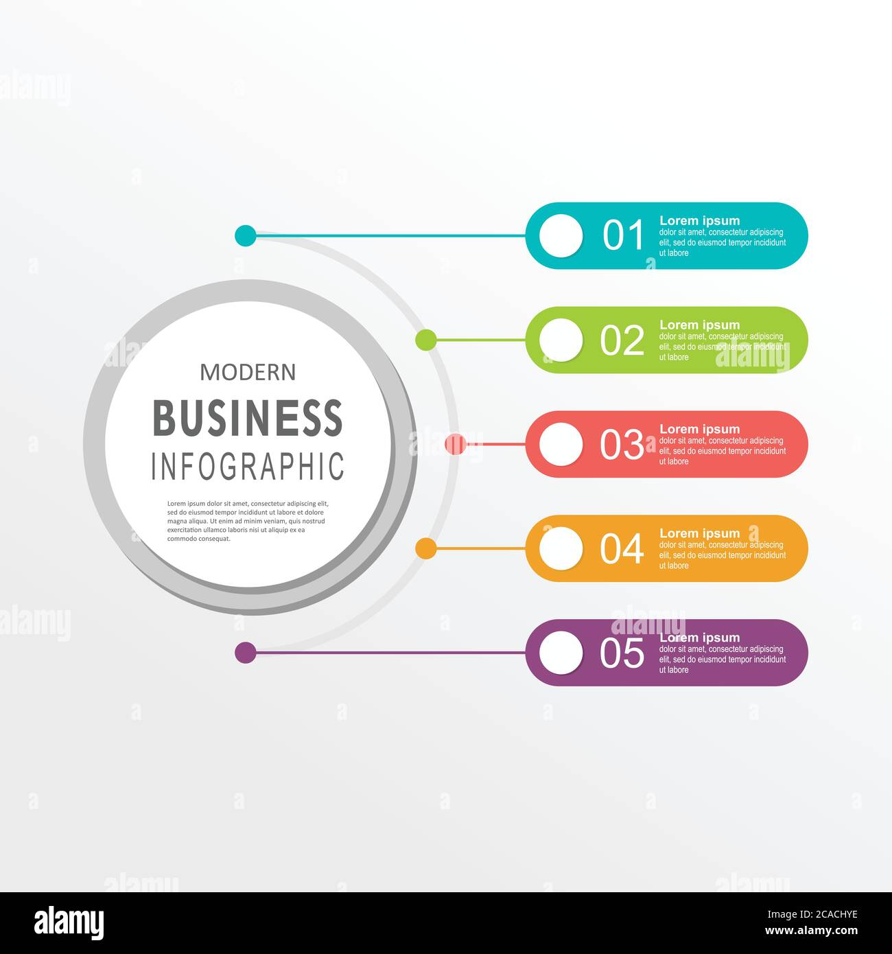 Vector infographic label template with icons. 5 options or steps ...