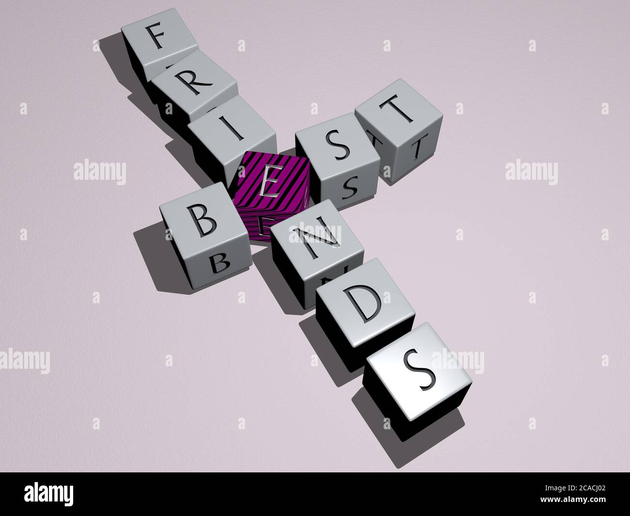 best friends combined by dice letters and color crossing for the ...