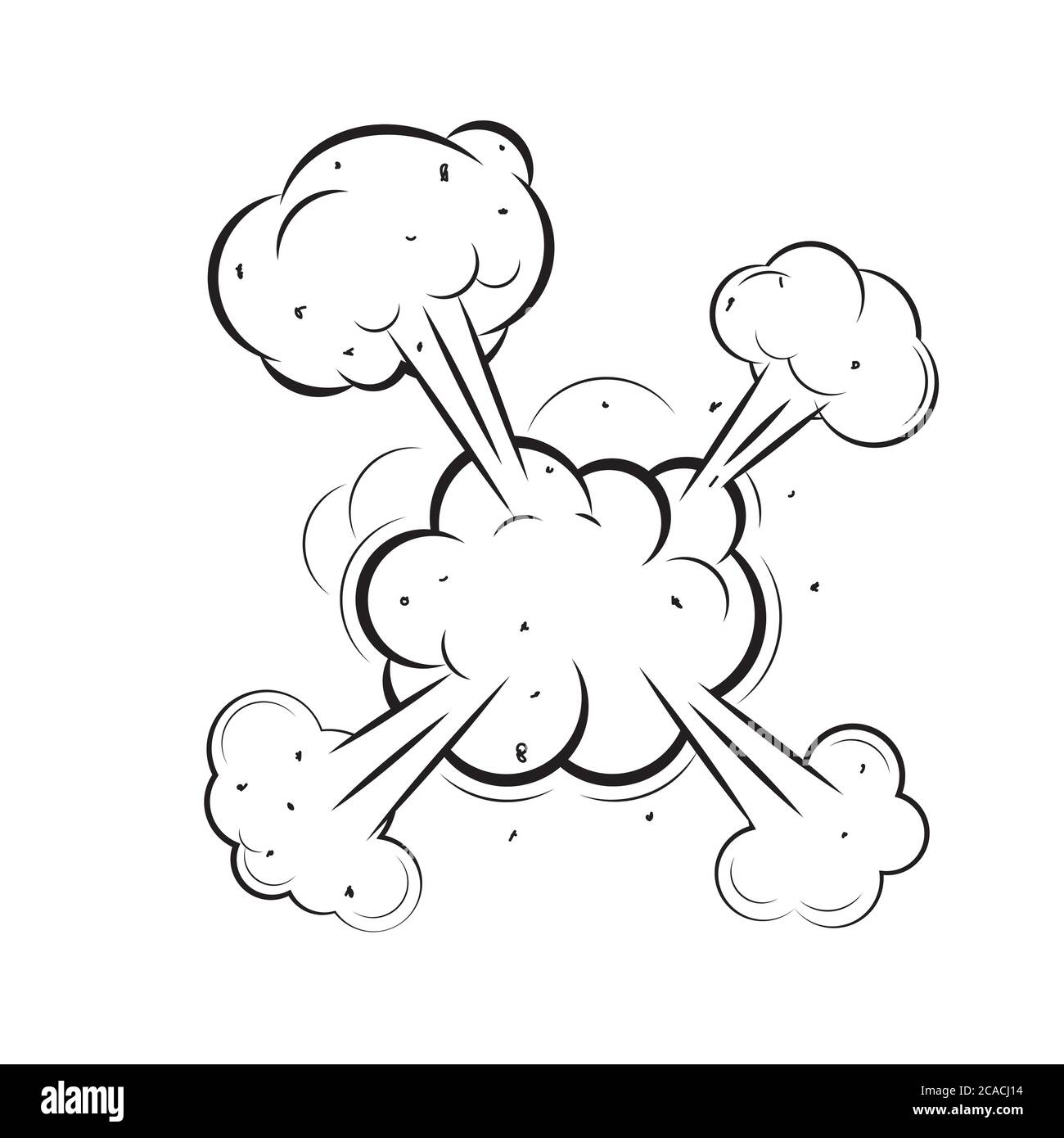 Cloud Comic Book Design Element Vector Illustration Stock Vector Image ...