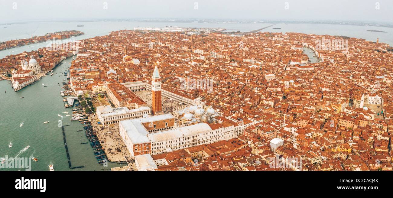 Aerial view of Venice in Italy Stock Photo - Alamy