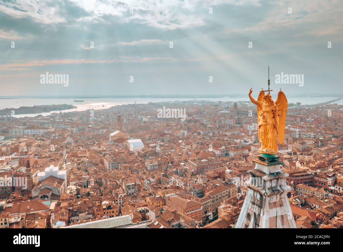 Aerial shot of Venice, a beautiful cityscape, Italy Stock Photo - Alamy